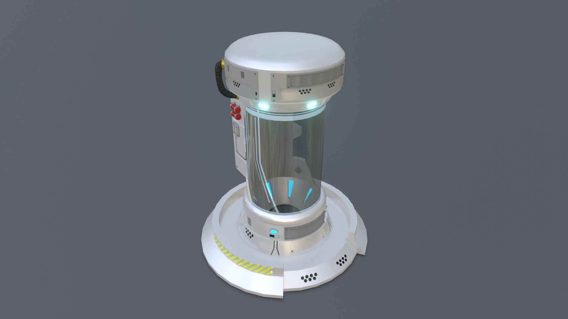 3D model Sci-Fi Cryopod - Capsule VR / AR / low-poly | CGTrader