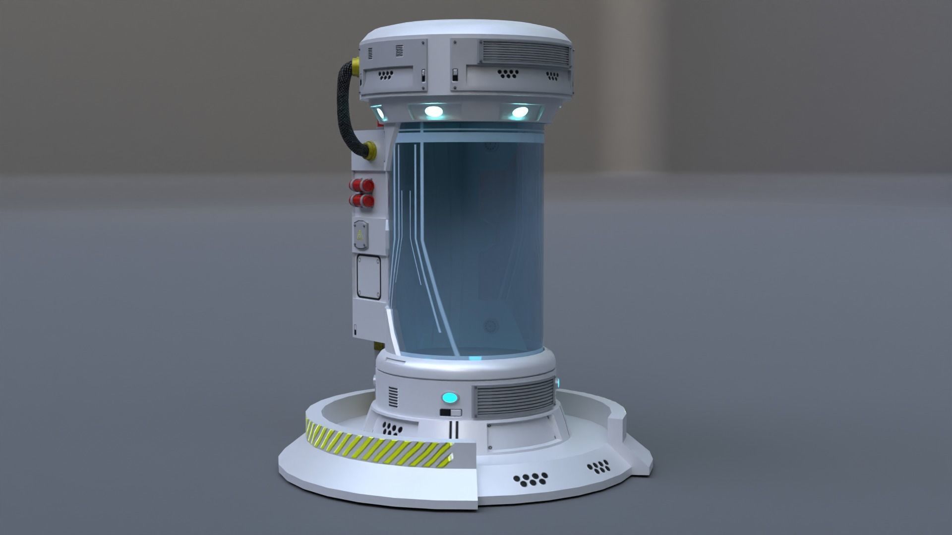 3D model Sci-Fi Cryopod - Capsule VR / AR / low-poly | CGTrader