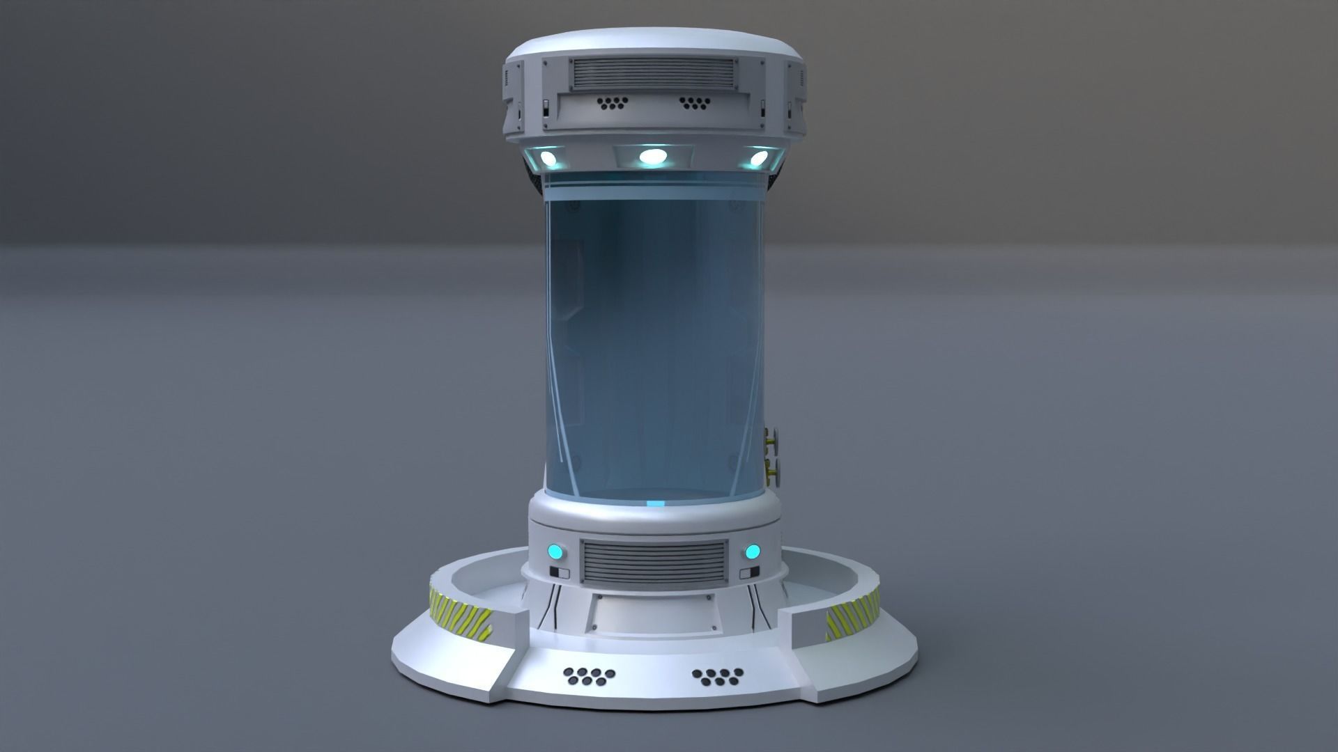 3D model Sci-Fi Cryopod - Capsule VR / AR / low-poly | CGTrader