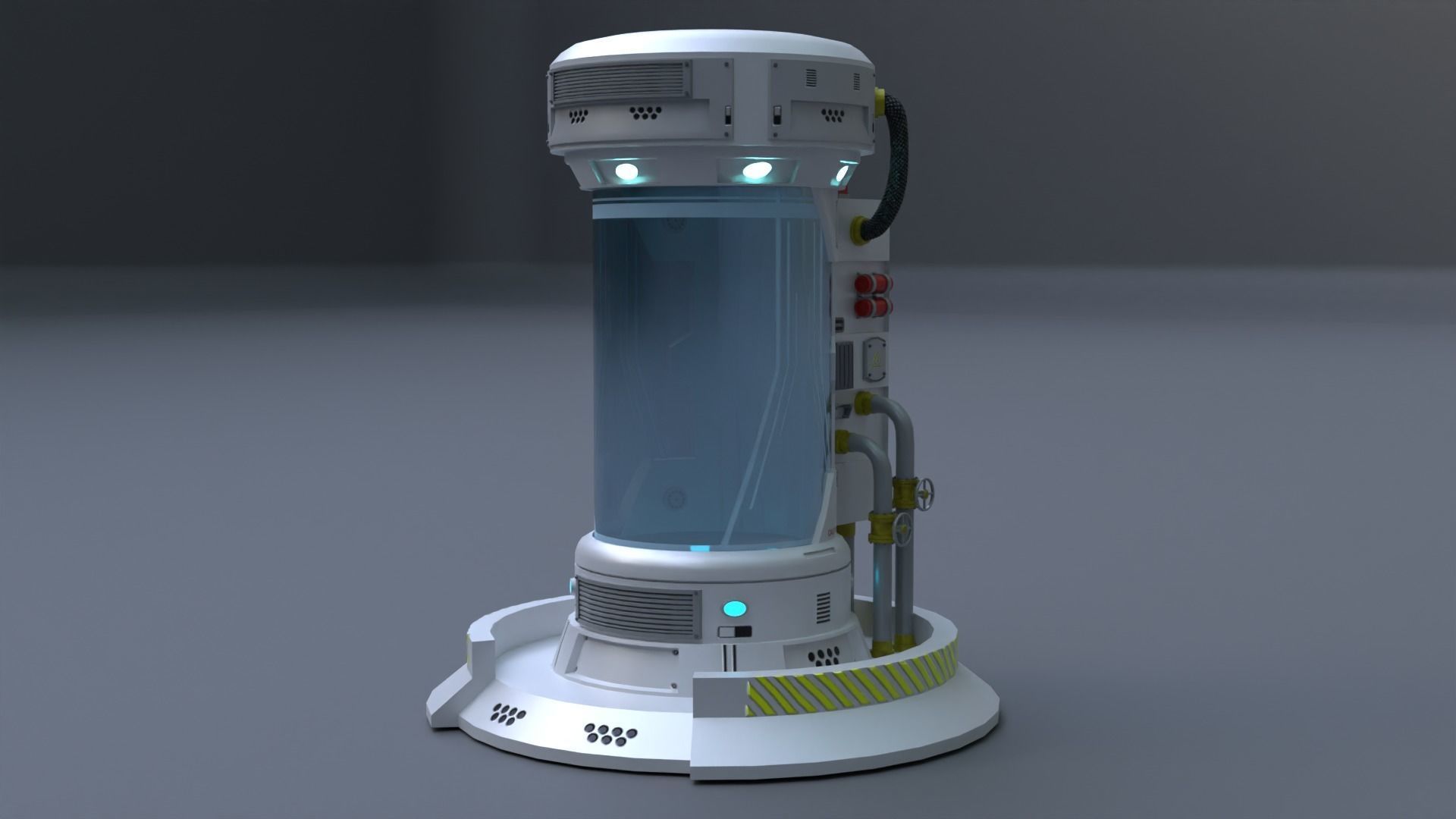 3D model Sci-Fi Cryopod - Capsule VR / AR / low-poly | CGTrader