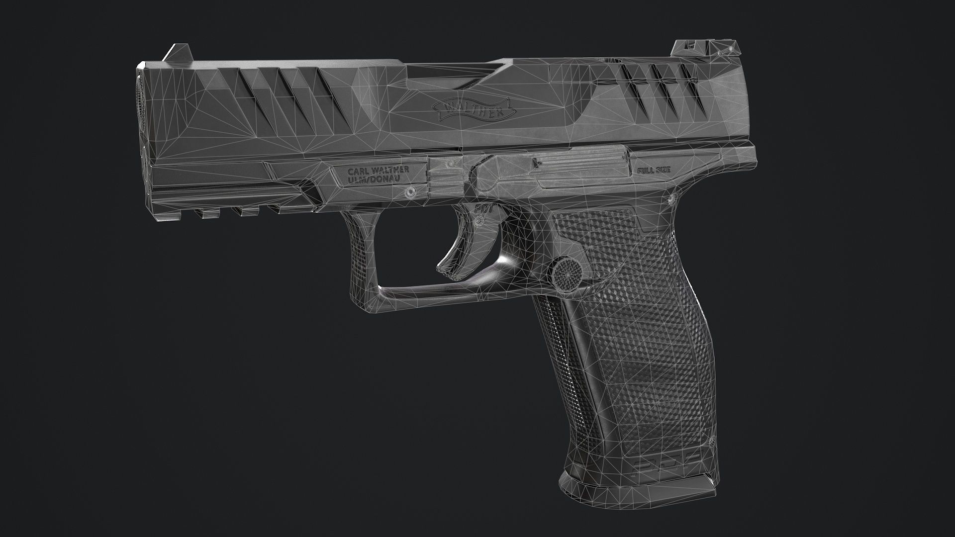3D model Walther PDP Full-Size VR / AR / low-poly | CGTrader