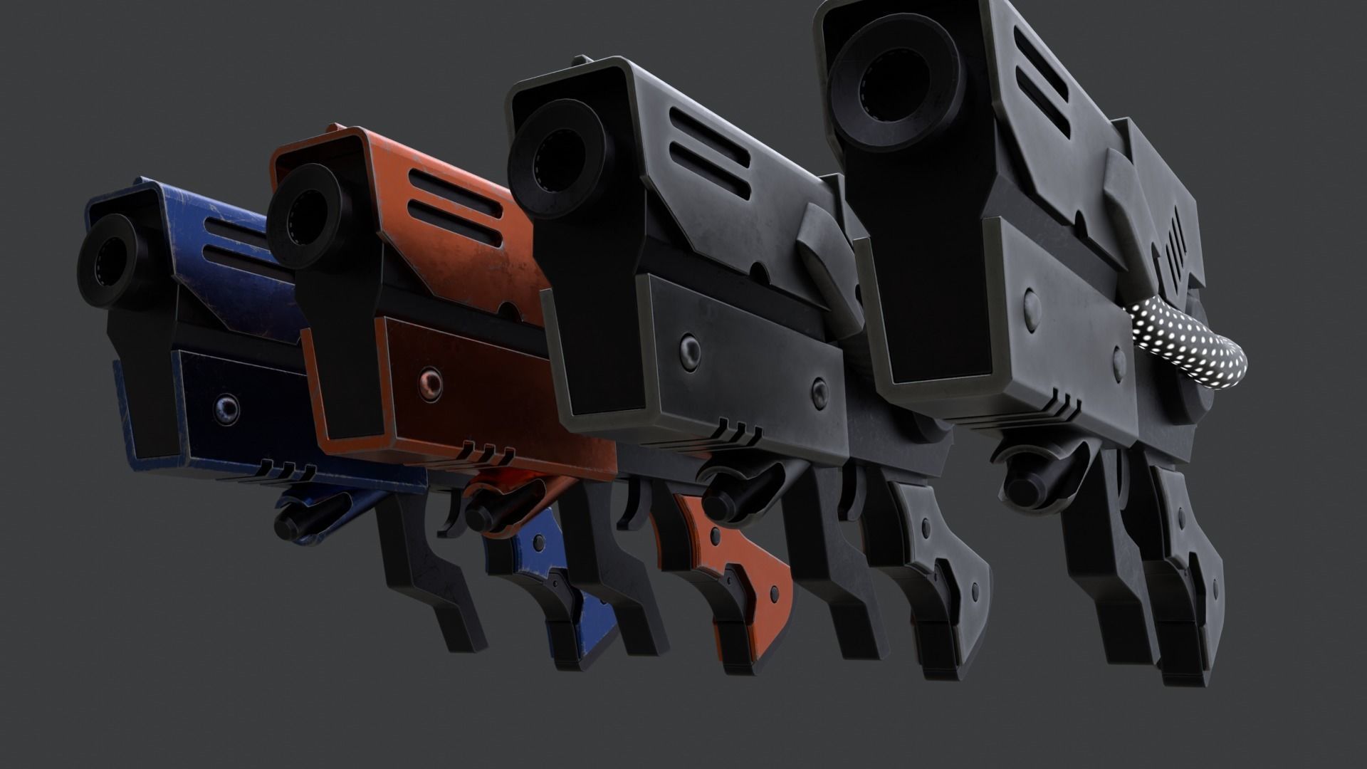 Scifi handgun free VR / AR / low-poly 3D model | CGTrader