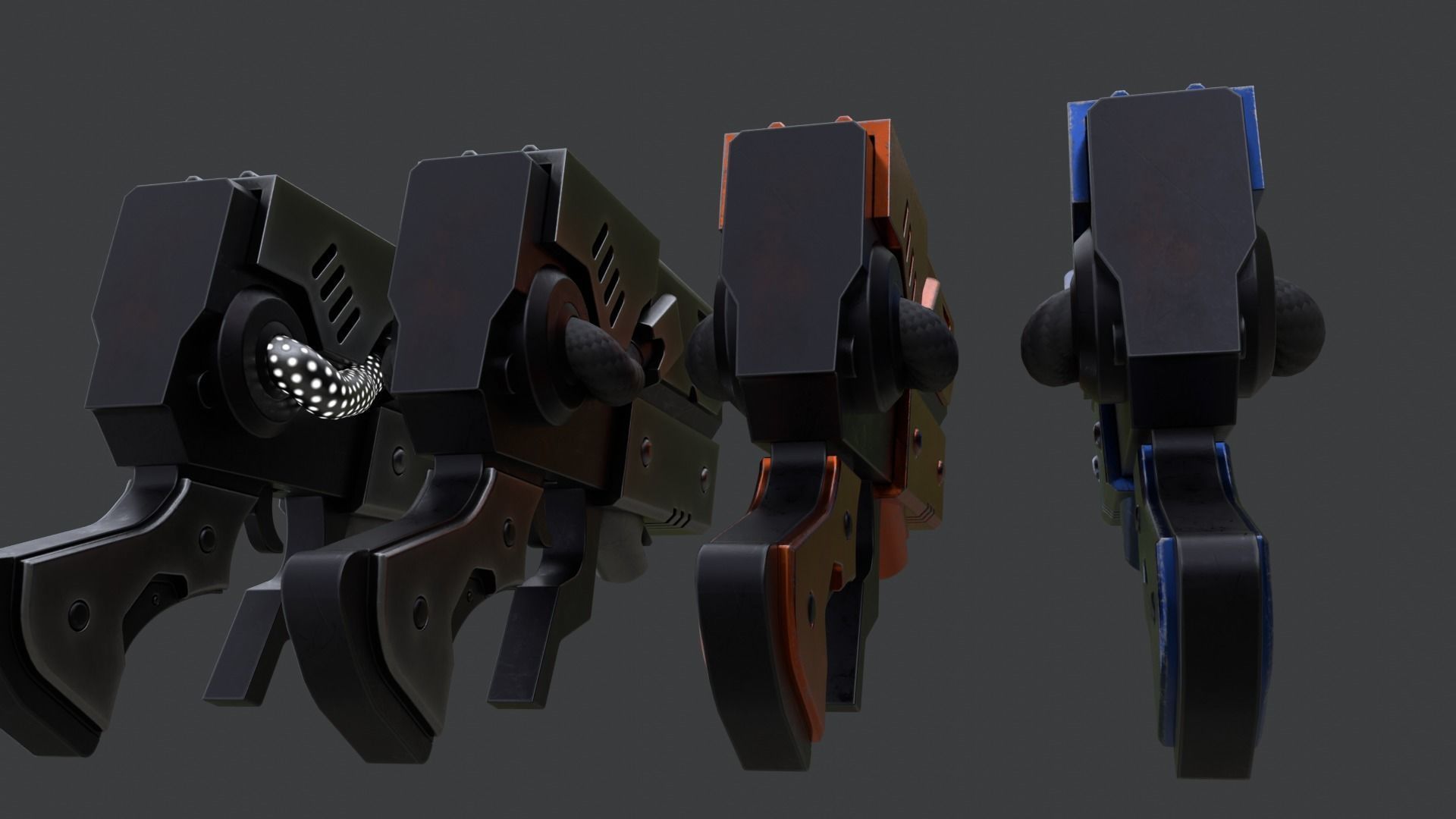 Scifi handgun free VR / AR / low-poly 3D model | CGTrader