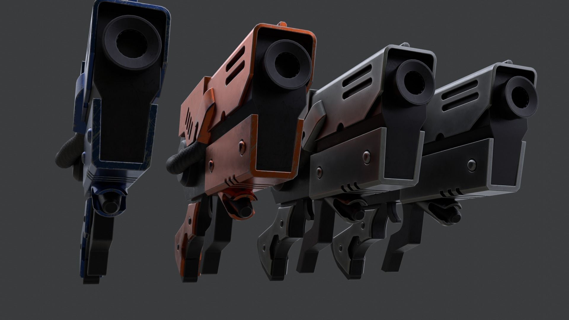 Scifi handgun free VR / AR / low-poly 3D model | CGTrader