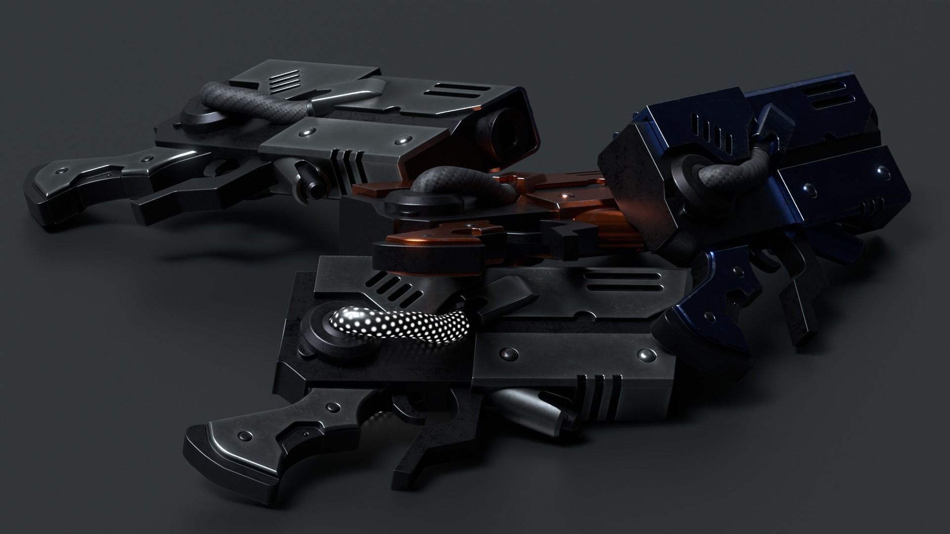 Scifi handgun free VR / AR / low-poly 3D model | CGTrader
