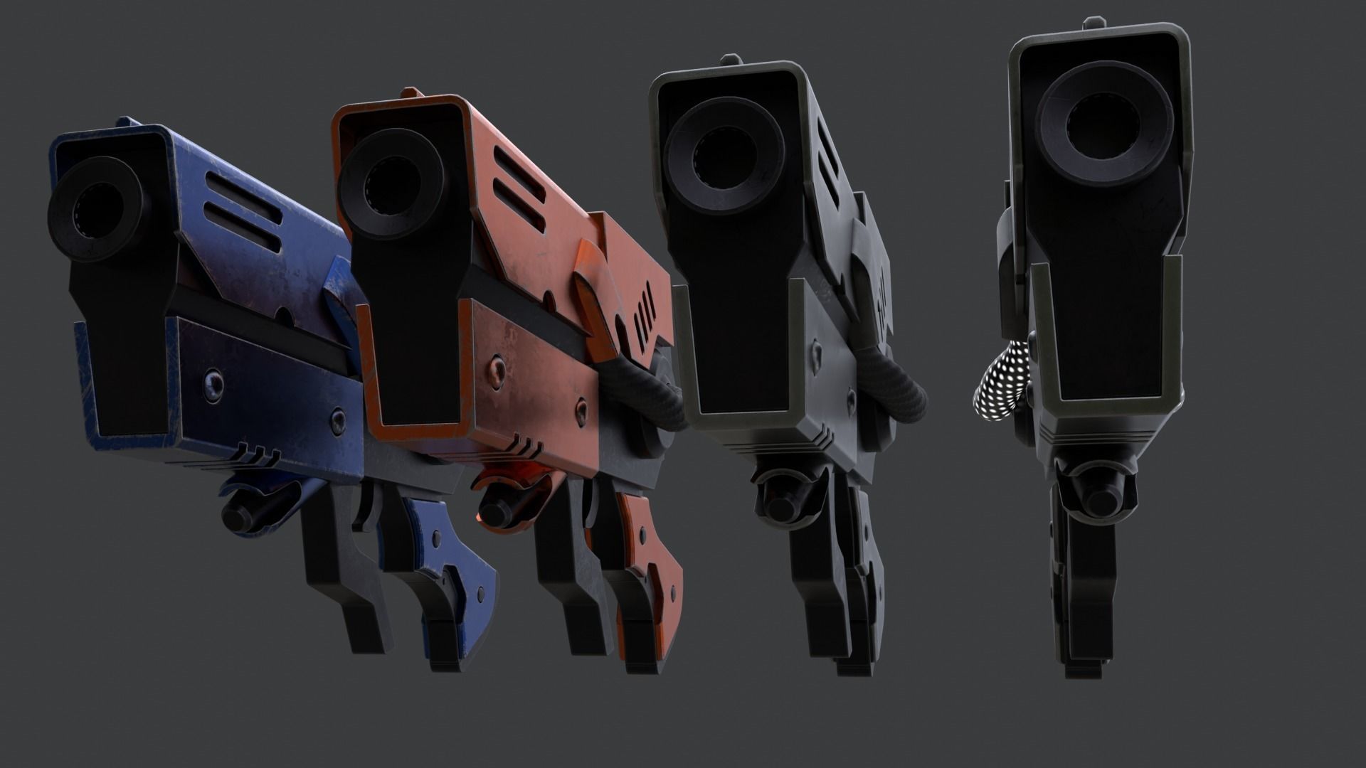 Scifi handgun free VR / AR / low-poly 3D model | CGTrader