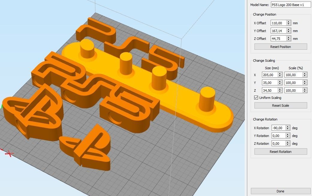 PlayStation 5 Stand Logo 3D model 3D printable | CGTrader