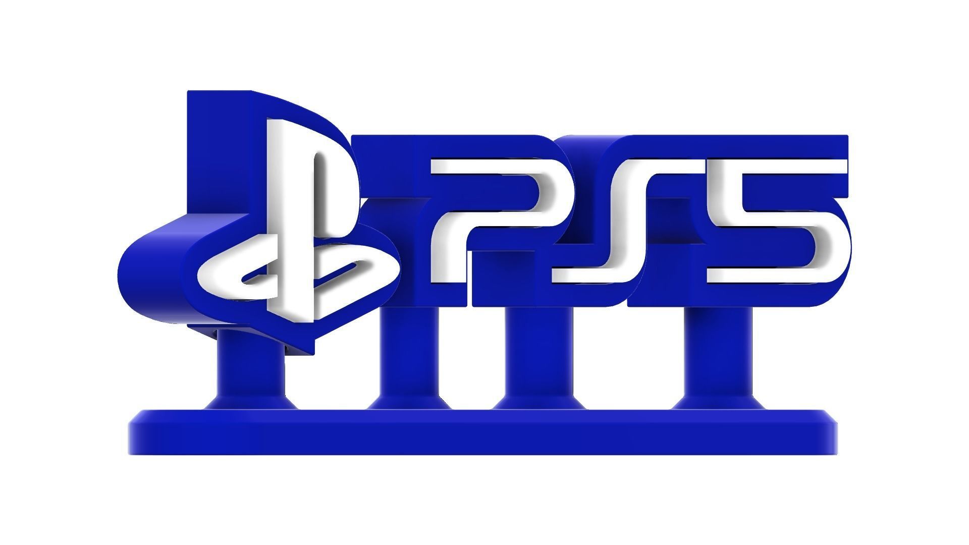 PlayStation 5 Stand Logo 3D model 3D printable | CGTrader