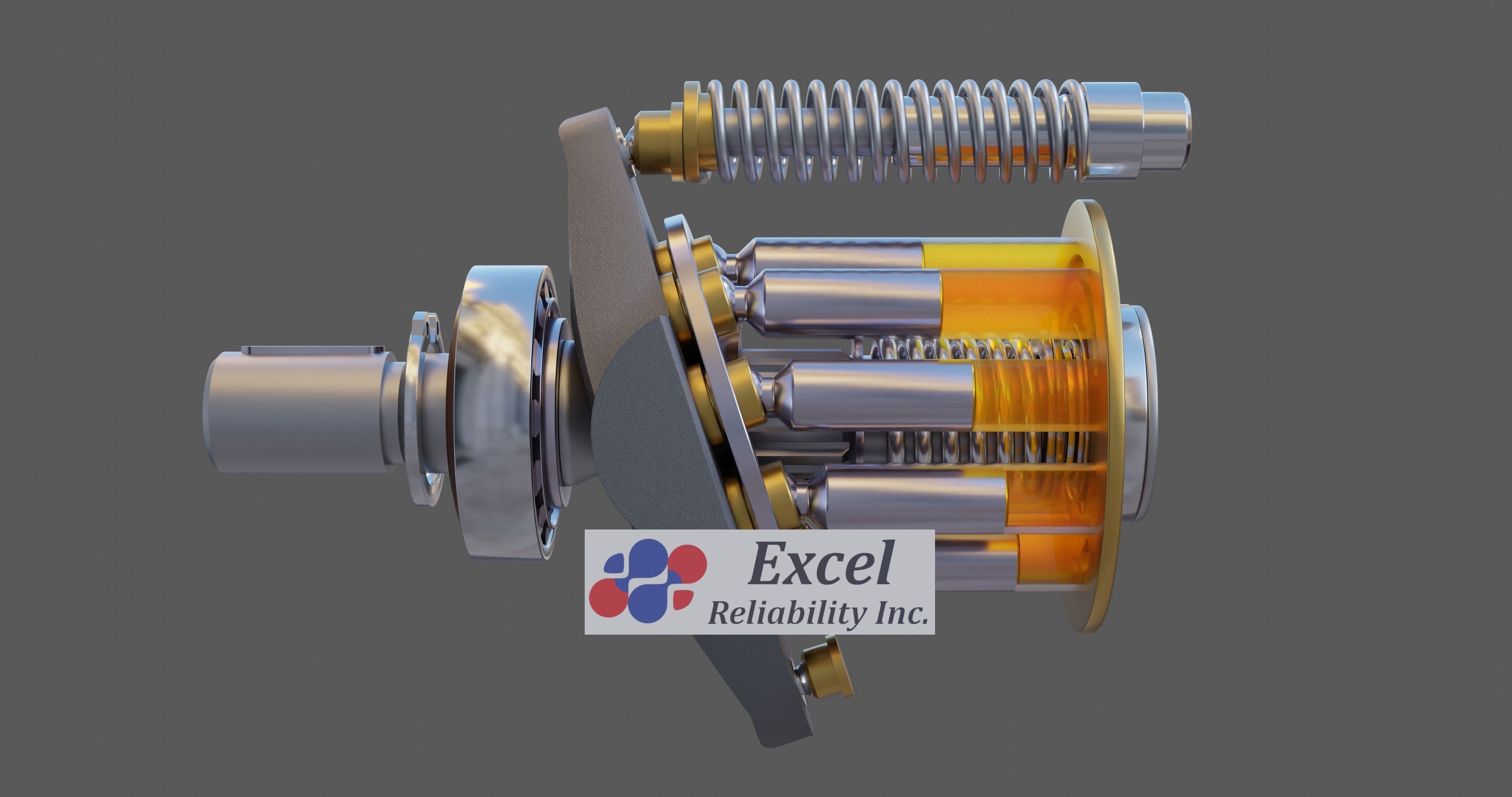 Hydraulic Piston Pump - Internal components 3D model | CGTrader