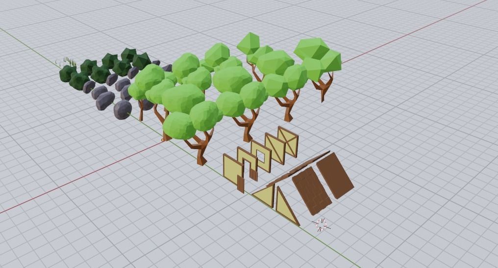 3D model Low poly game asset pack VR / AR / low-poly | CGTrader