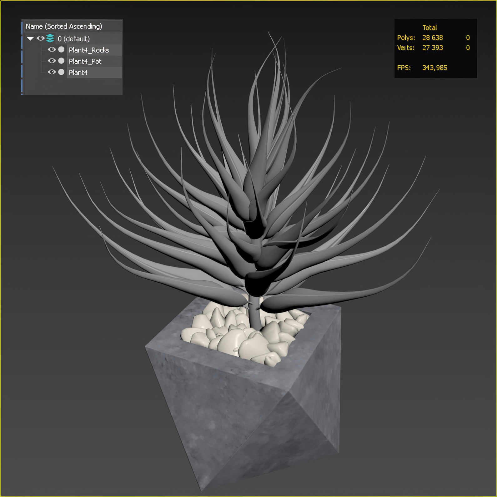 Succulent plant 4 3D model | CGTrader