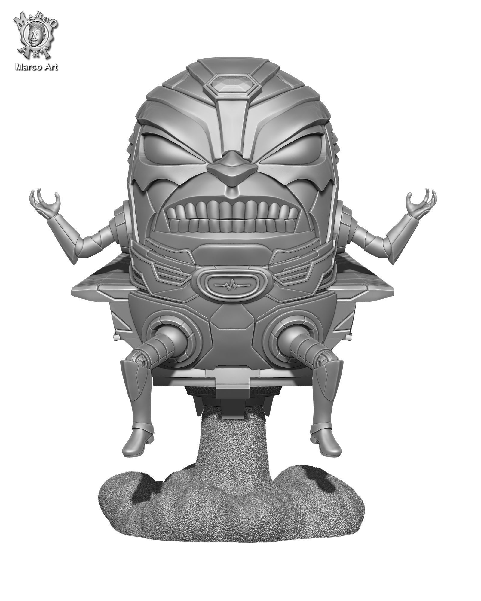 Marvel Modok 3D model 3D printable | CGTrader