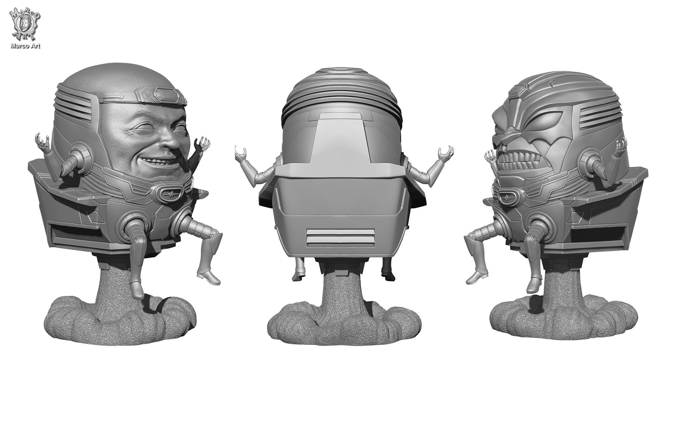Marvel Modok 3D model 3D printable | CGTrader