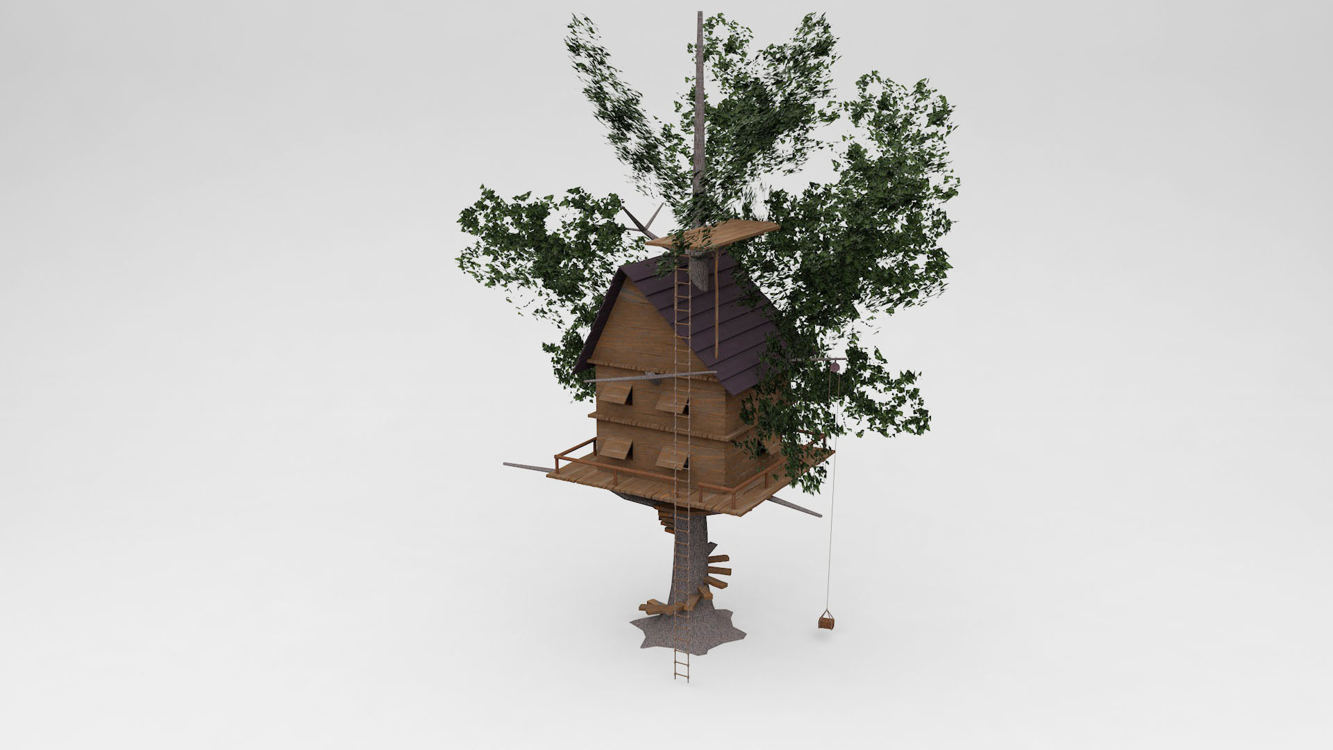 treehouse tree house 3D model | CGTrader
