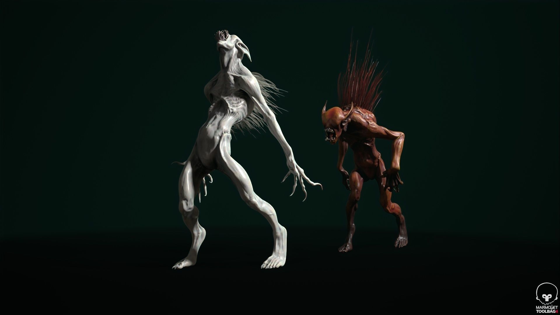 3D model Chupacabra demon with spikes VR / AR / low-poly | CGTrader