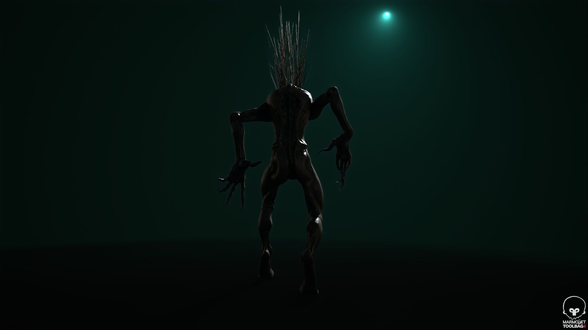 3D model Chupacabra demon with spikes VR / AR / low-poly | CGTrader