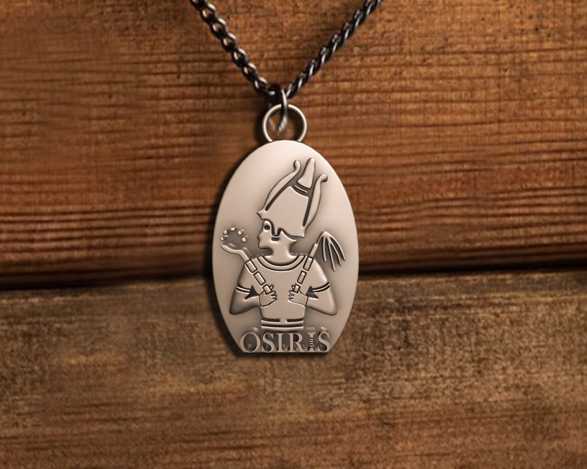 Osiris Egyptian God Pendant Ancient Necklaces Pharaonic jewelry 3D ...