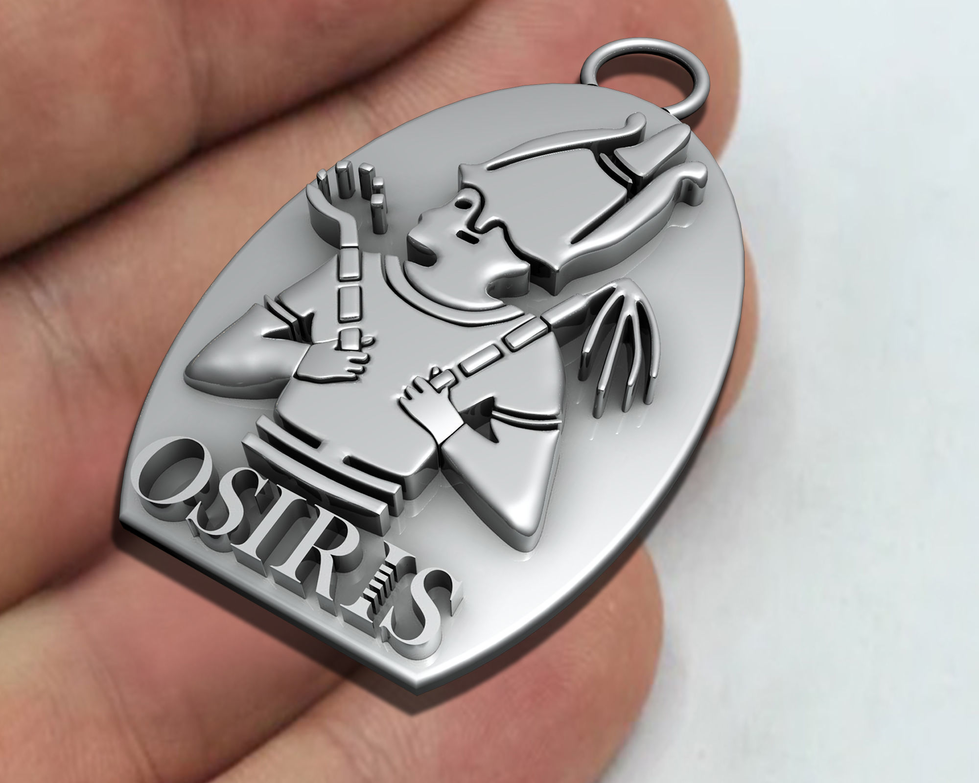 Osiris Egyptian God Pendant Ancient Necklaces Pharaonic jewelry 3D ...