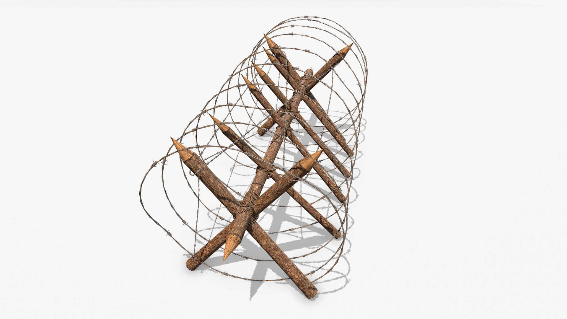 Barbed Wire Obstacle 3D model | CGTrader