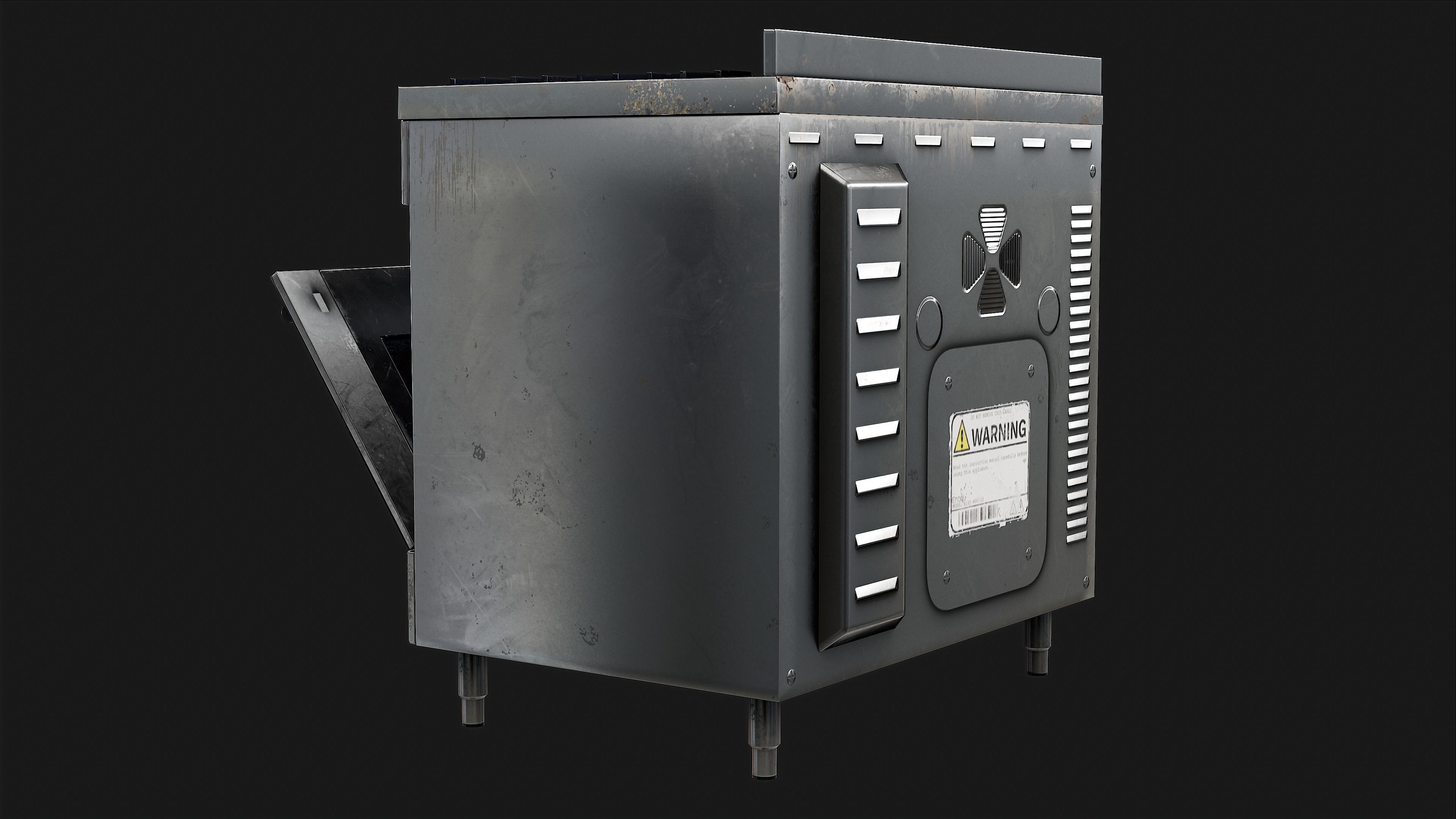 3D model Gas Stove - Game ready props VR / AR / low-poly | CGTrader