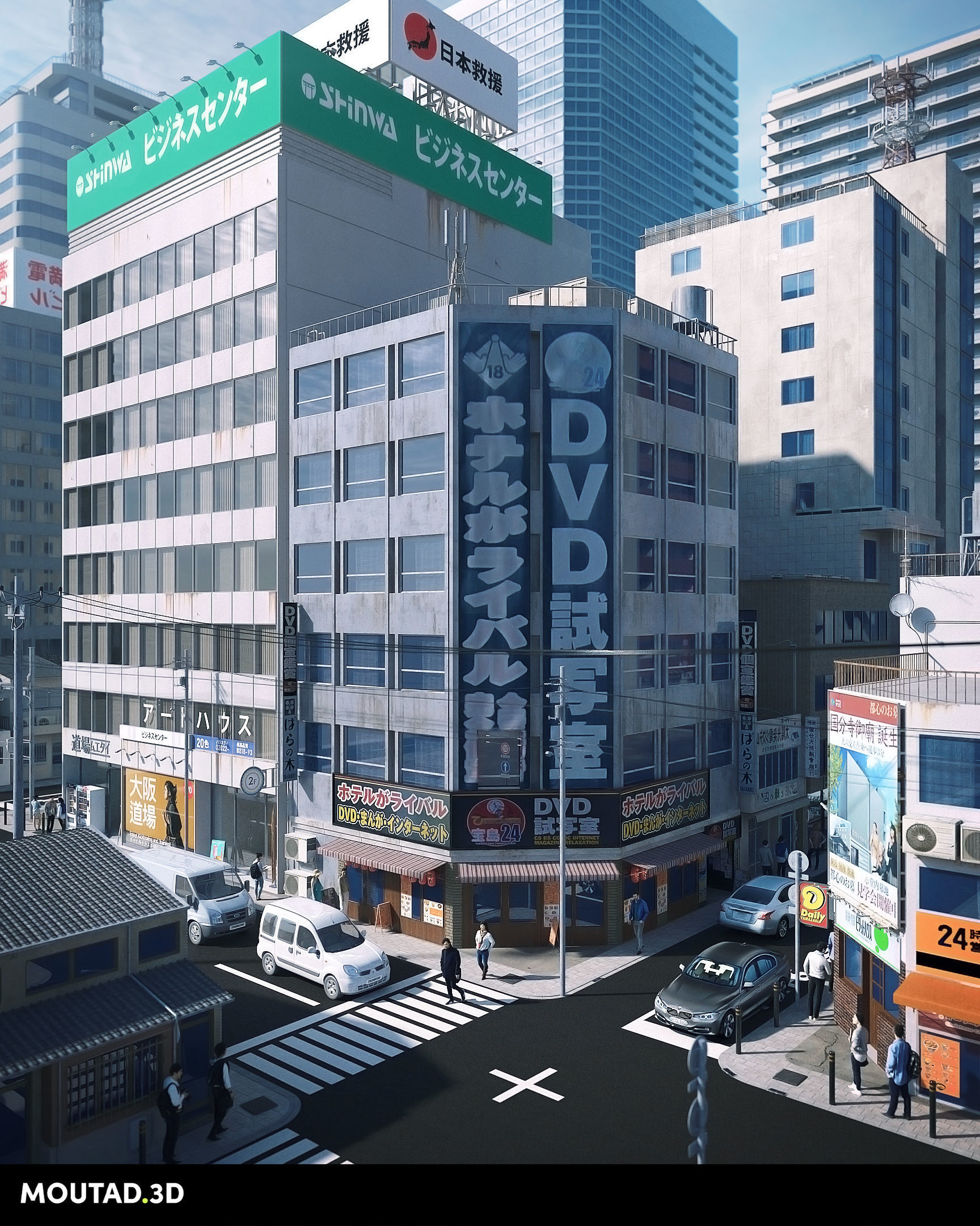 3D model Osaka - World Builder VR / AR / low-poly | CGTrader