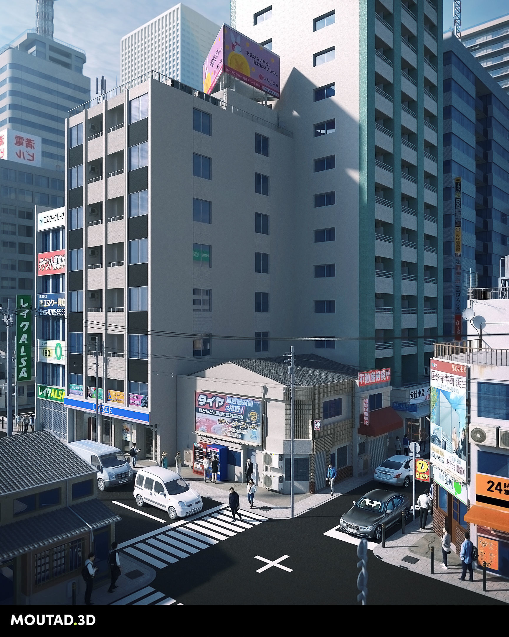 3D model Osaka - World Builder VR / AR / low-poly | CGTrader