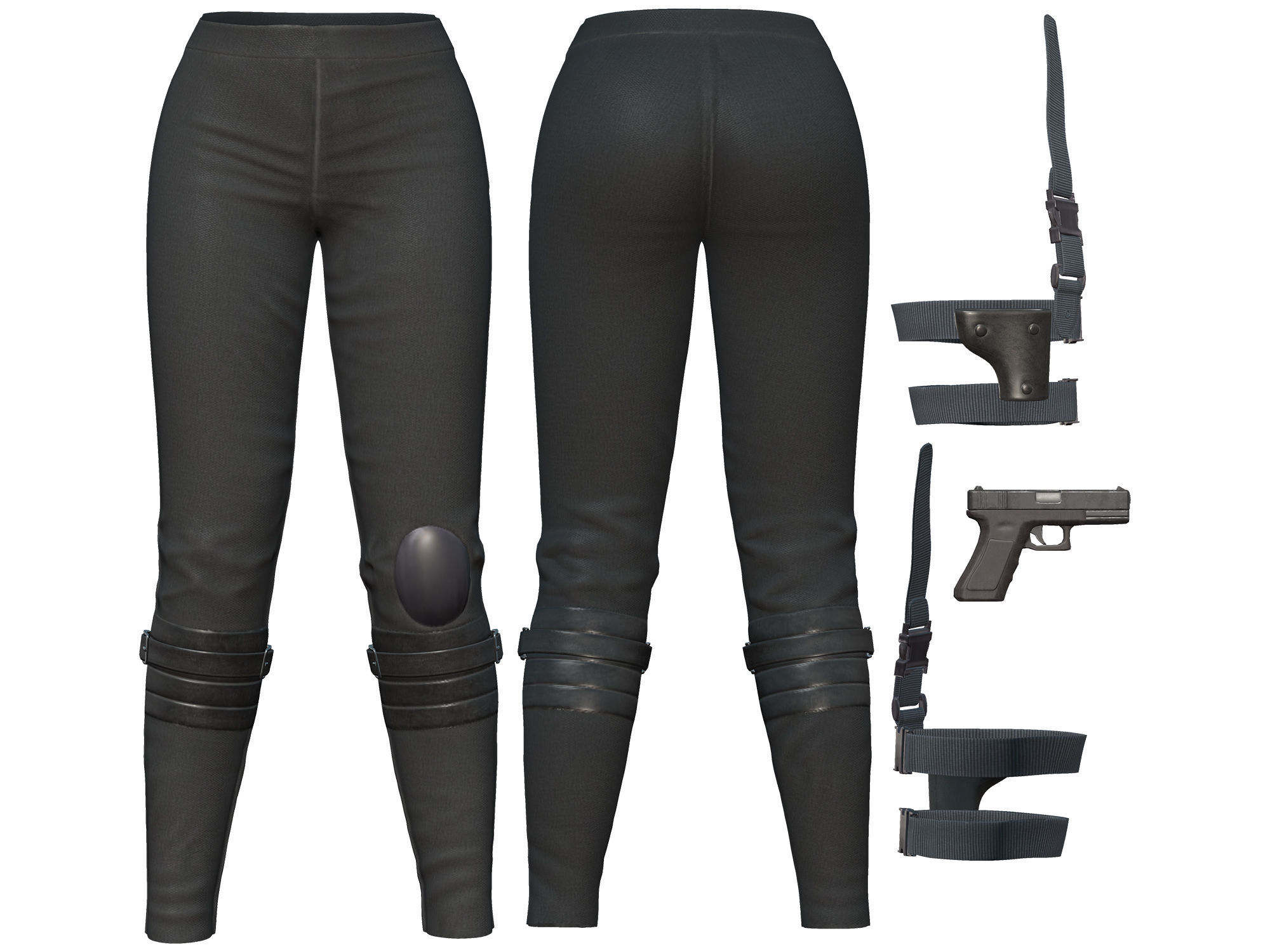 3D model Concept Sci-Fi Full Combat Outfit VR / AR / low-poly | CGTrader