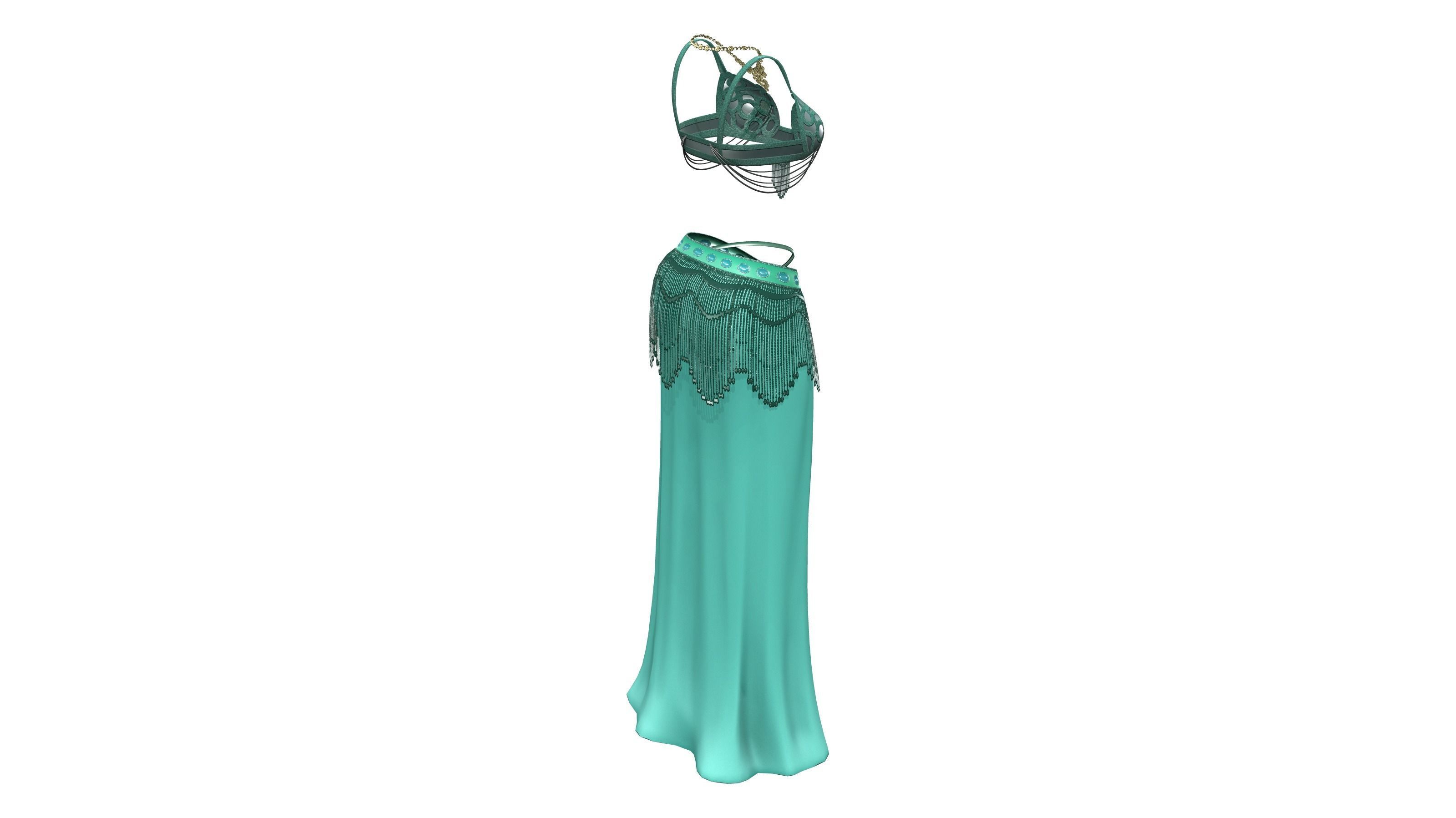 3D model Belly Dancing Outfit VR / AR / low-poly | CGTrader