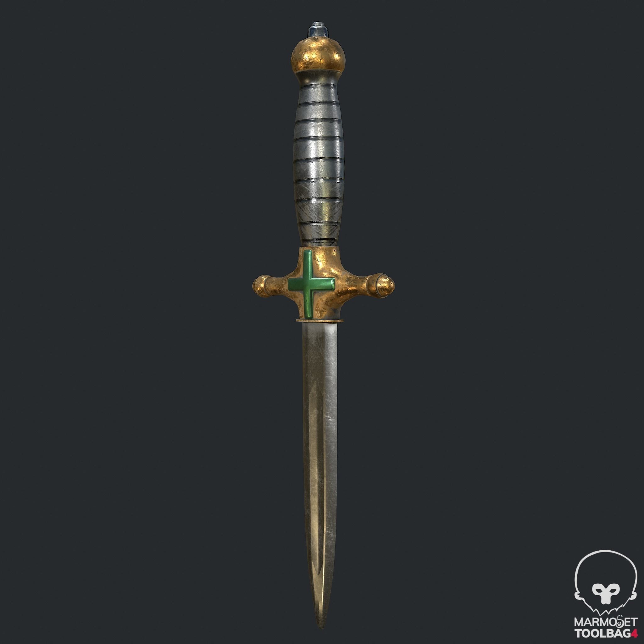 3D model PBR WW1 Italian Dagger VR / AR / low-poly | CGTrader