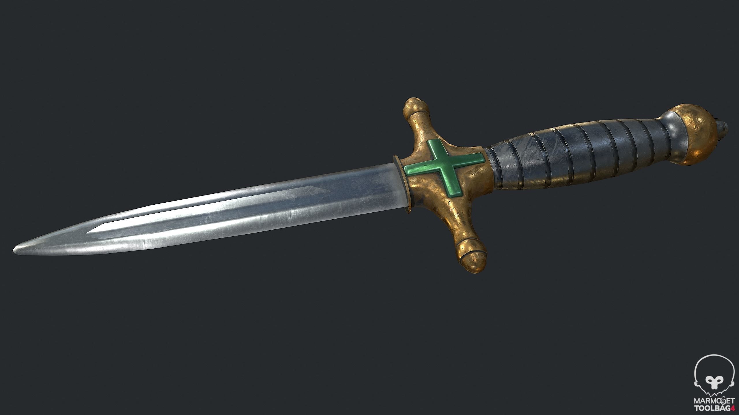 3D model PBR WW1 Italian Dagger VR / AR / low-poly | CGTrader