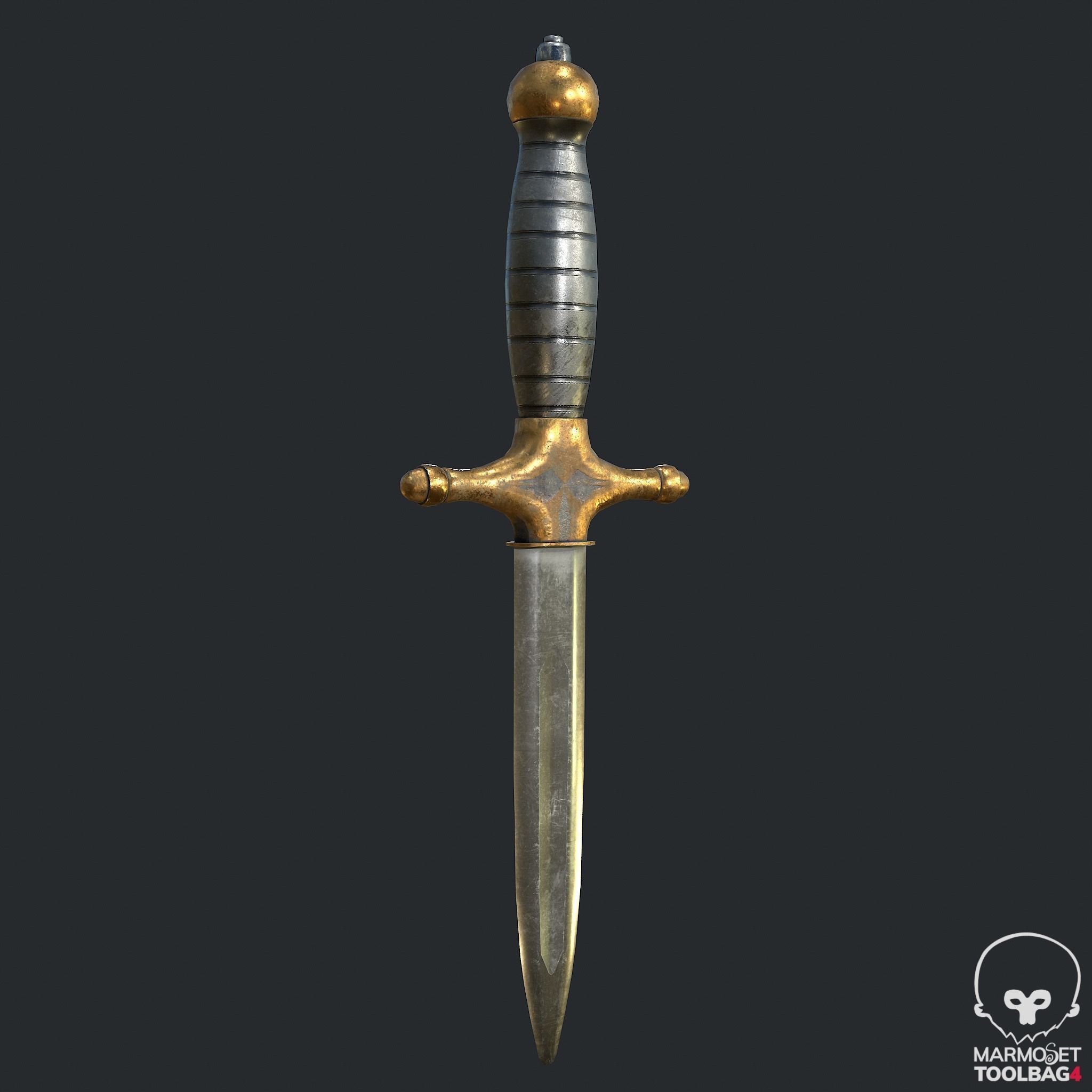 3D model PBR WW1 Italian Dagger VR / AR / low-poly | CGTrader