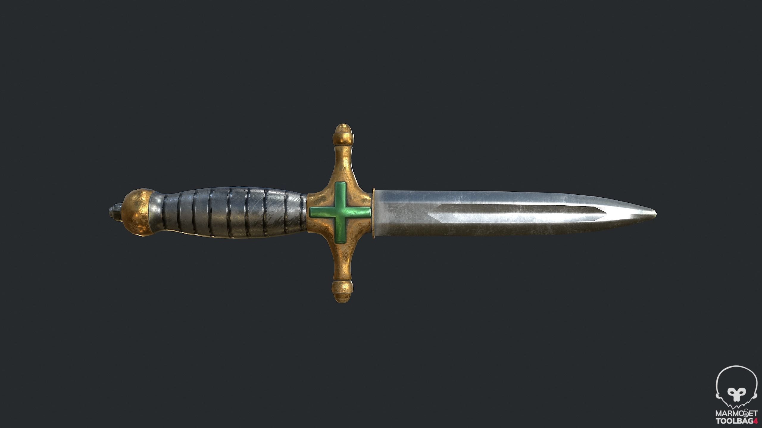 3D model PBR WW1 Italian Dagger VR / AR / low-poly | CGTrader