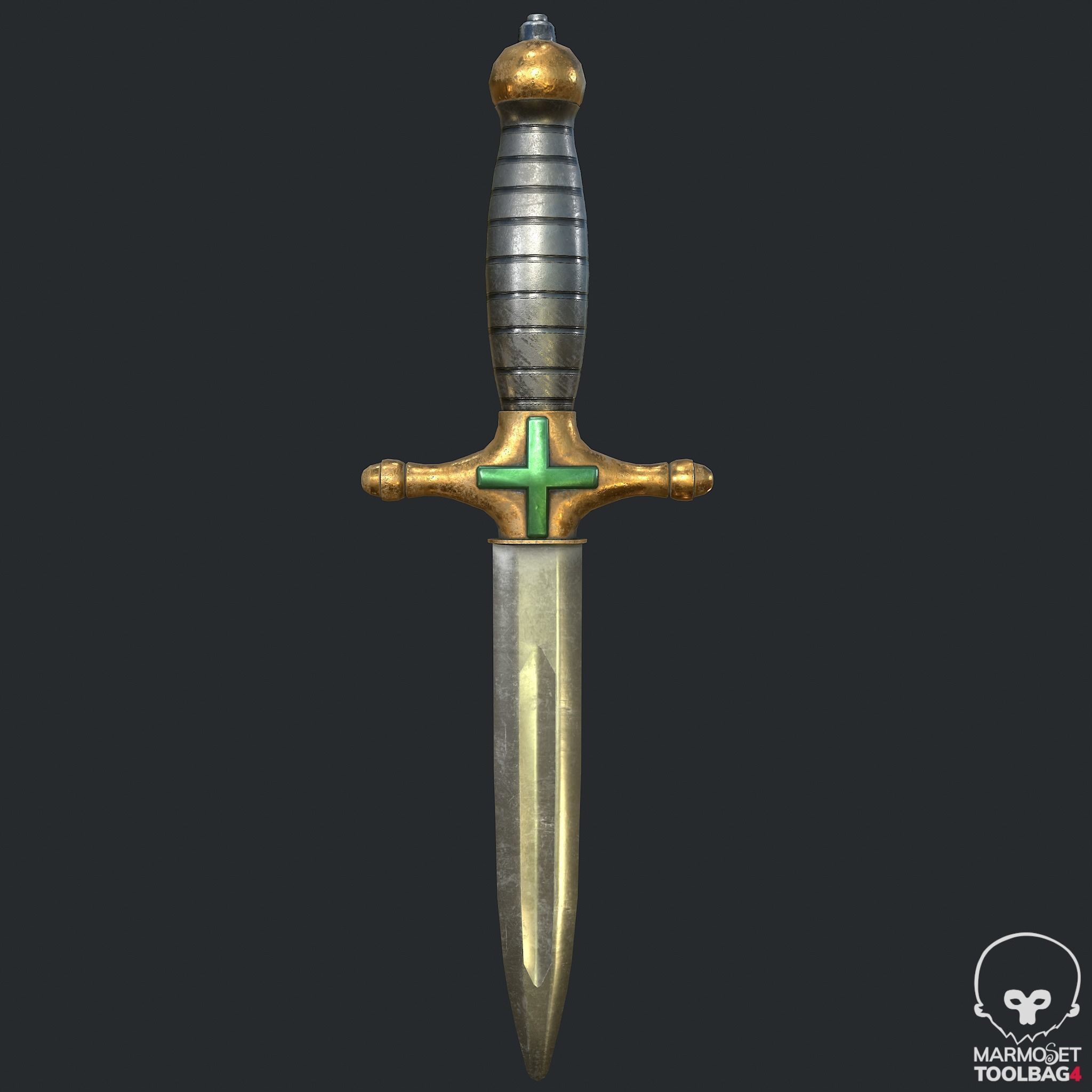 3D model PBR WW1 Italian Dagger VR / AR / low-poly | CGTrader