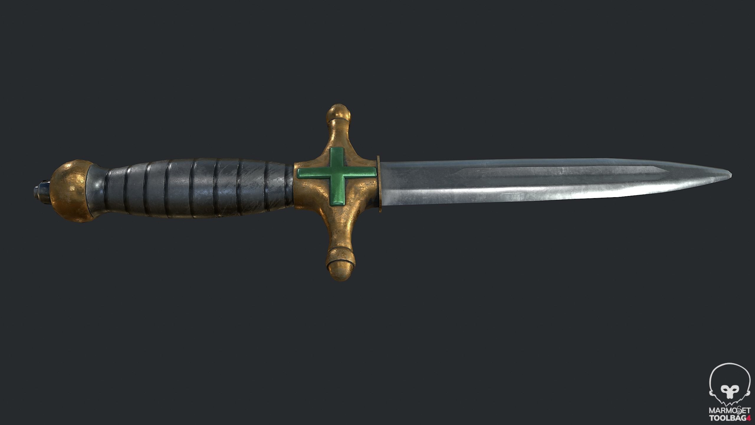 3D model PBR WW1 Italian Dagger VR / AR / low-poly | CGTrader
