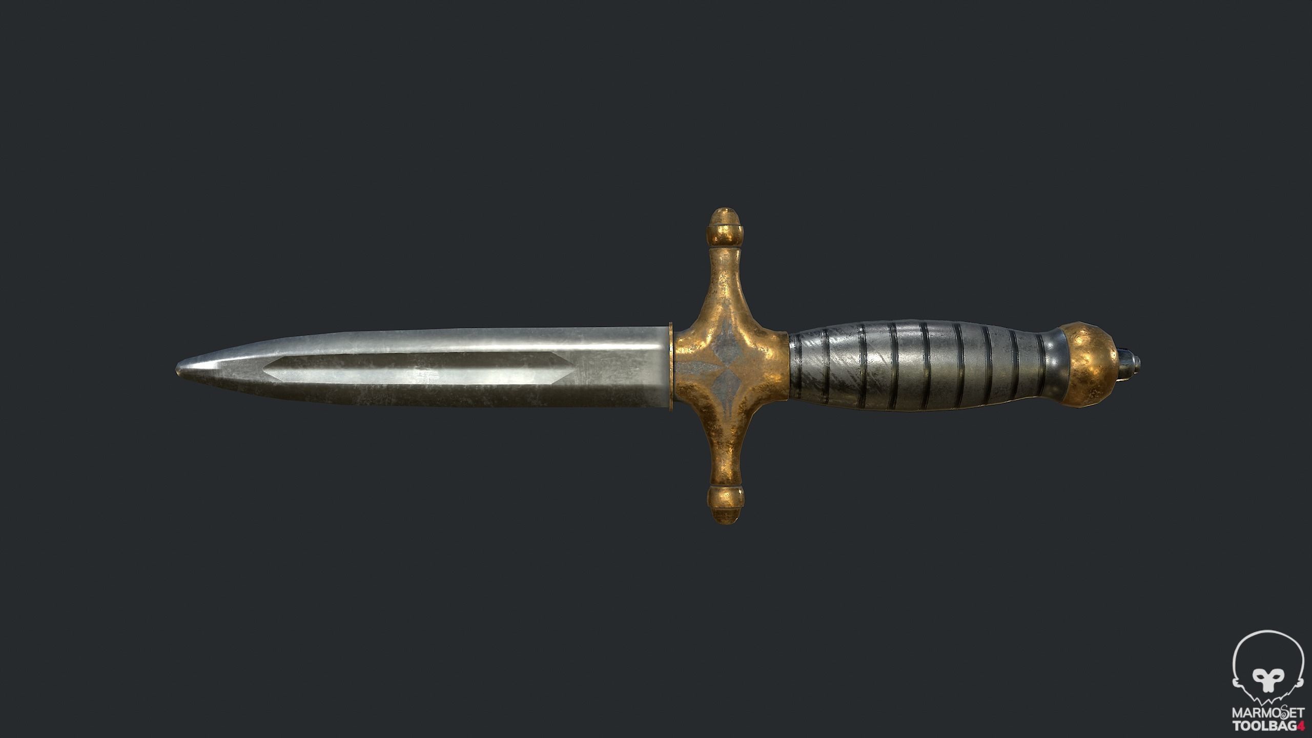3D model PBR WW1 Italian Dagger VR / AR / low-poly | CGTrader