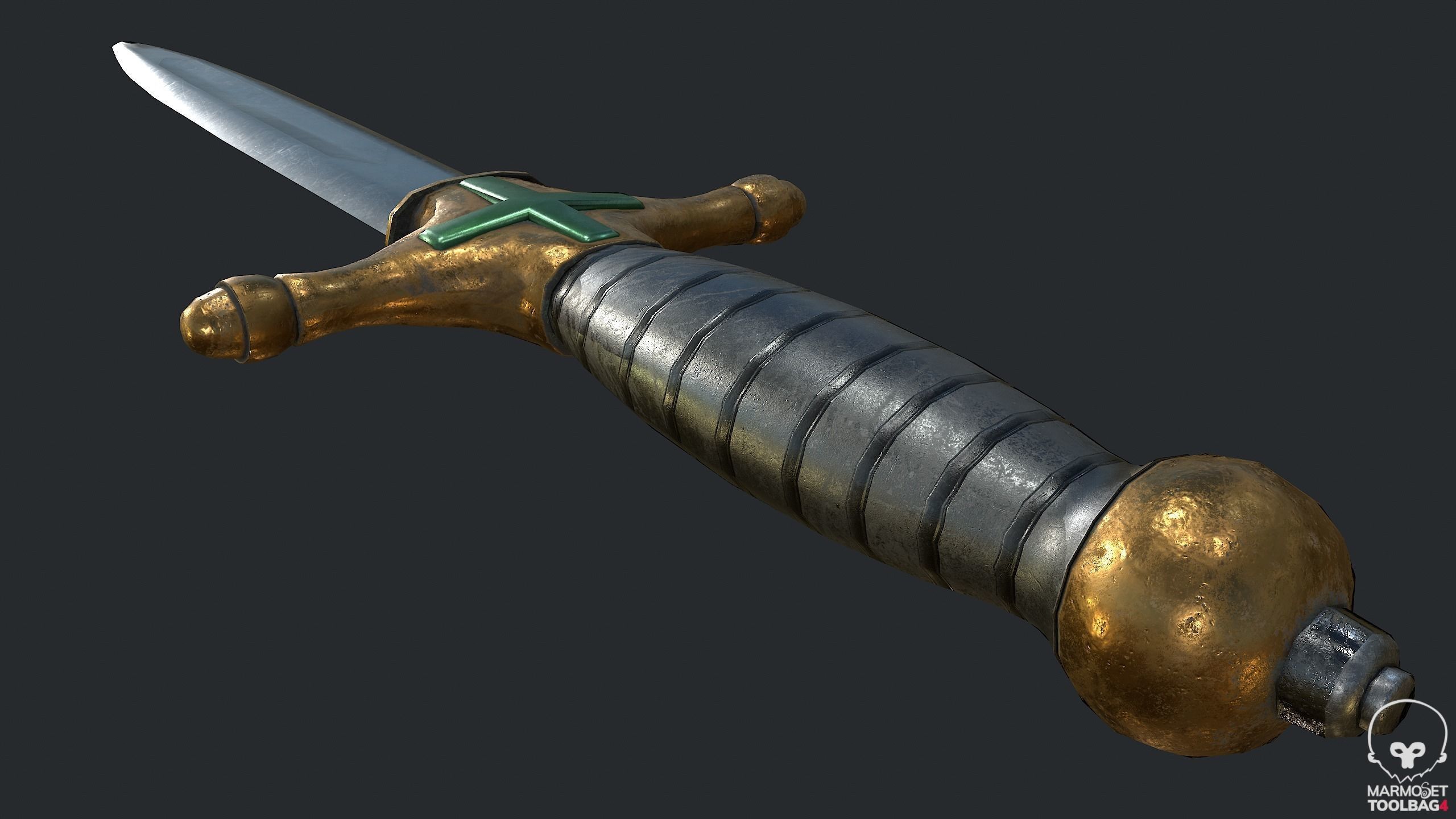 3D model PBR WW1 Italian Dagger VR / AR / low-poly | CGTrader