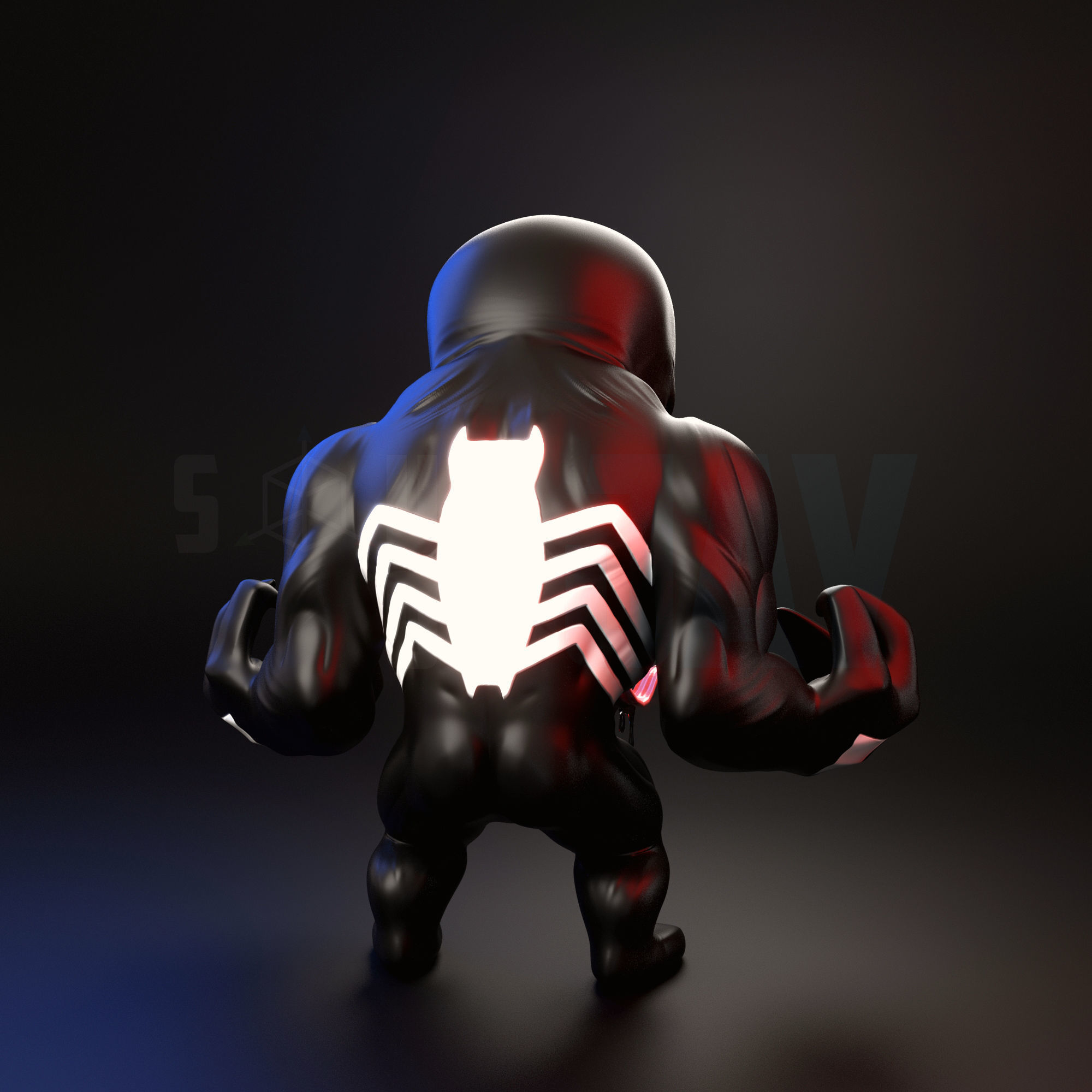 Cute Baby VENOM Symbiot 3D model | CGTrader