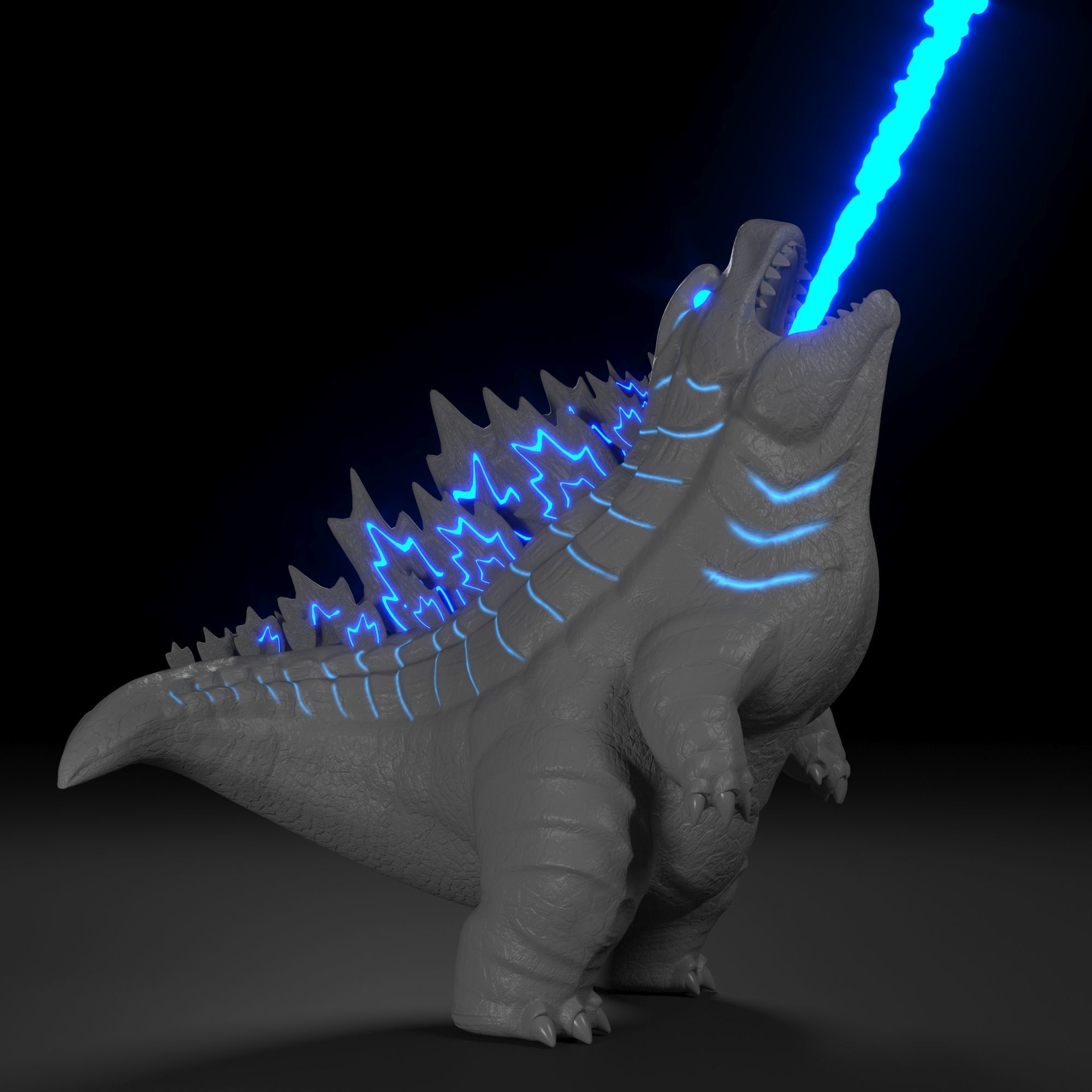 Cute Baby Godzilla 3D model | CGTrader