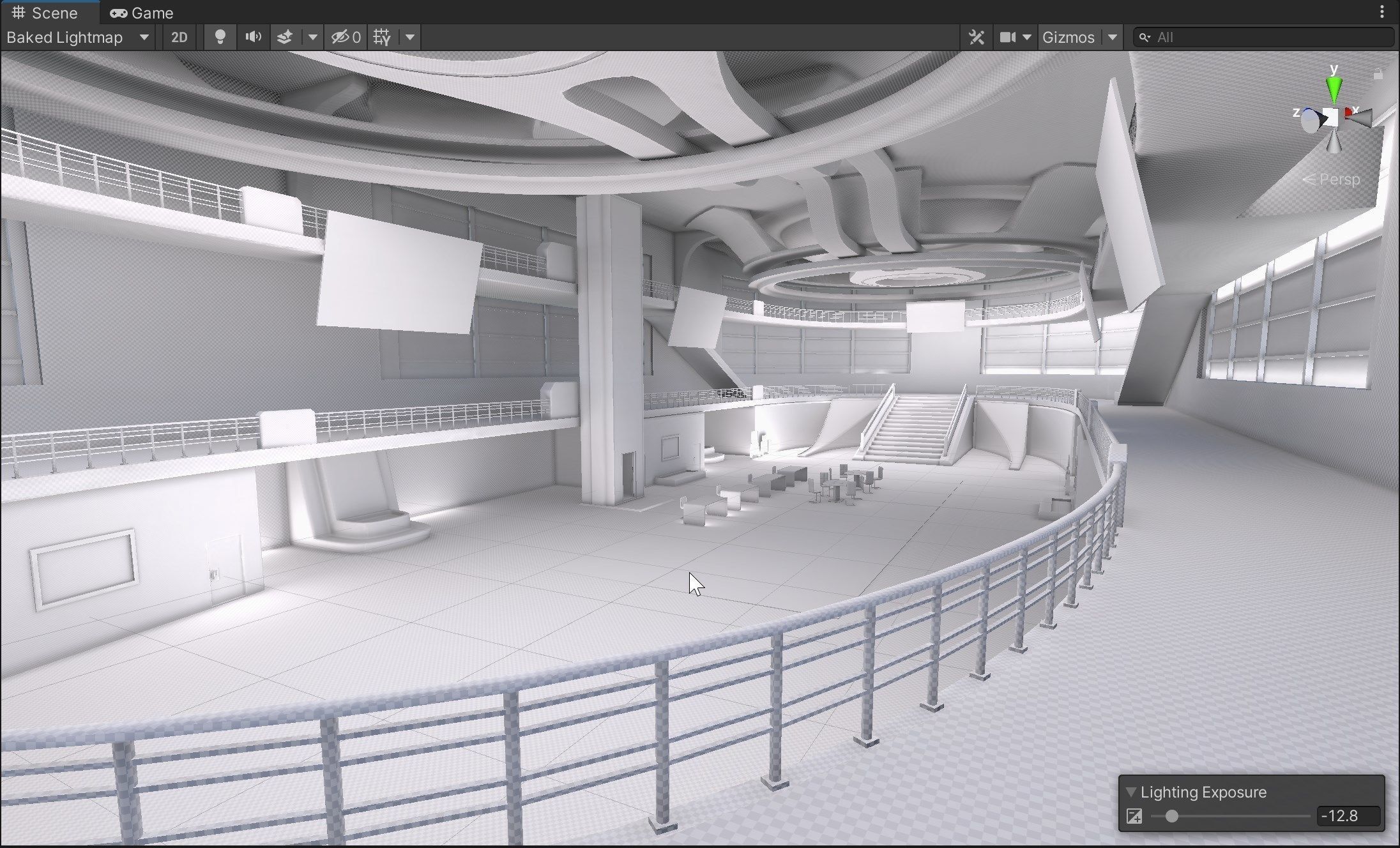 3D model Modern Convention Center Interior UNREAL ENGINE VR / AR / low ...