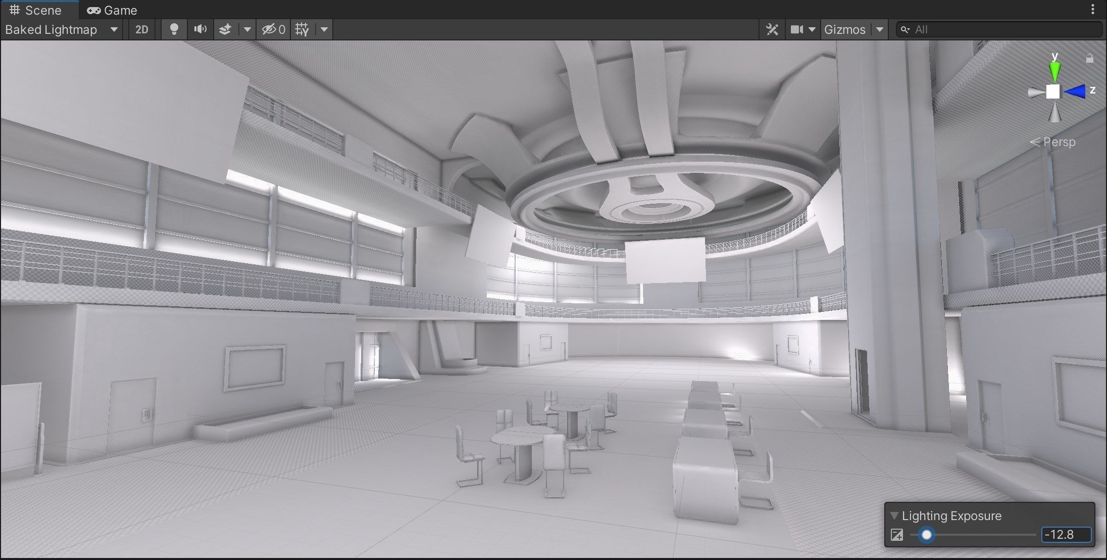 3D model Modern Convention Center Interior UNREAL ENGINE VR / AR / low ...