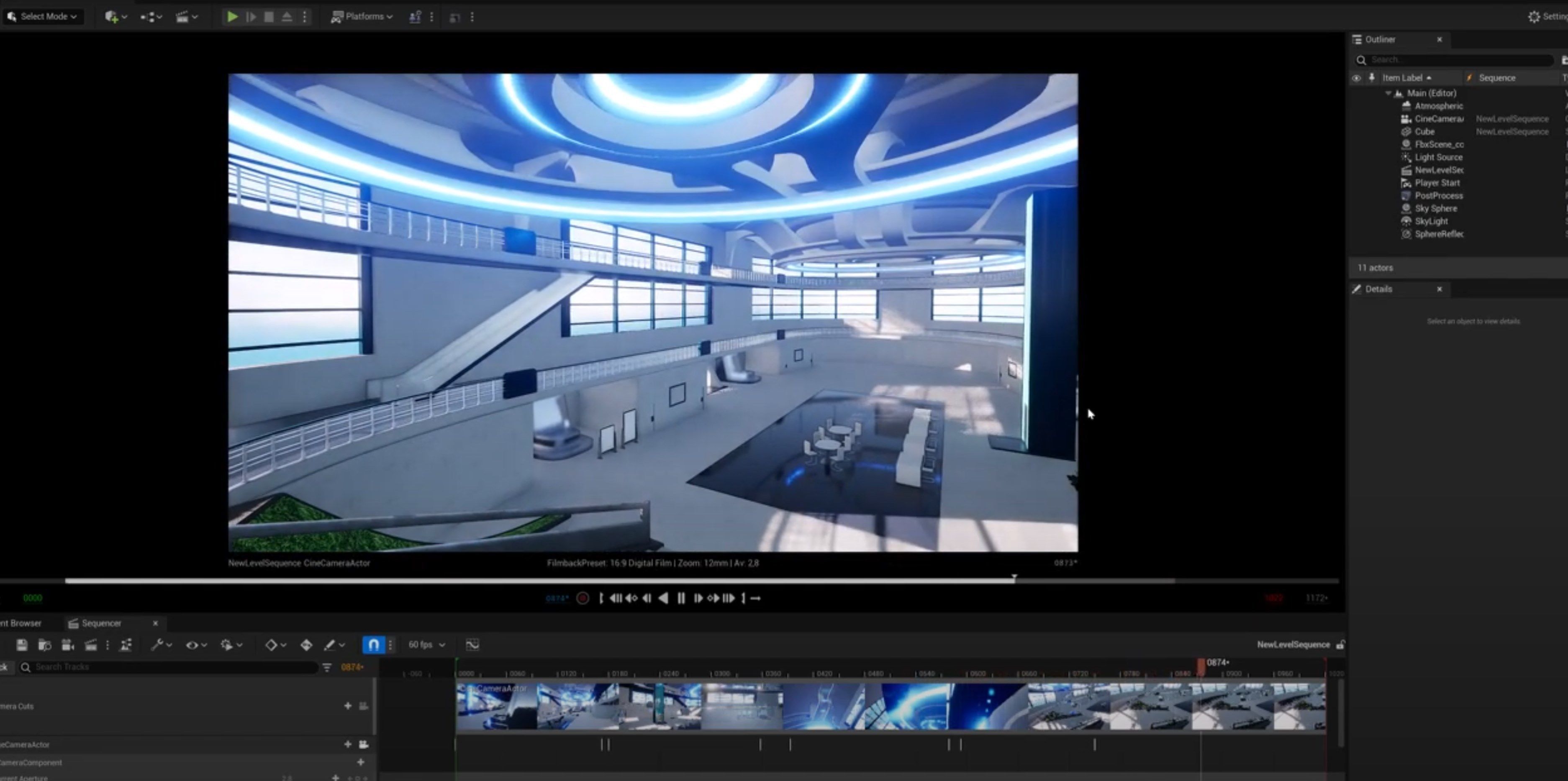 3D model Modern Convention Center Interior UNREAL ENGINE VR / AR / low ...