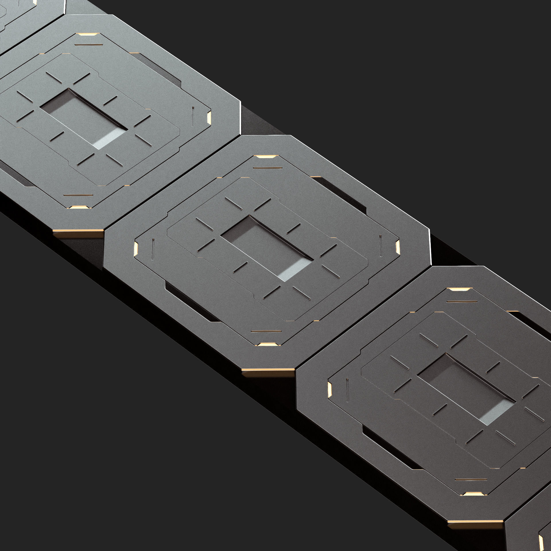 Sci-Fi Panels Pack 3D model | CGTrader