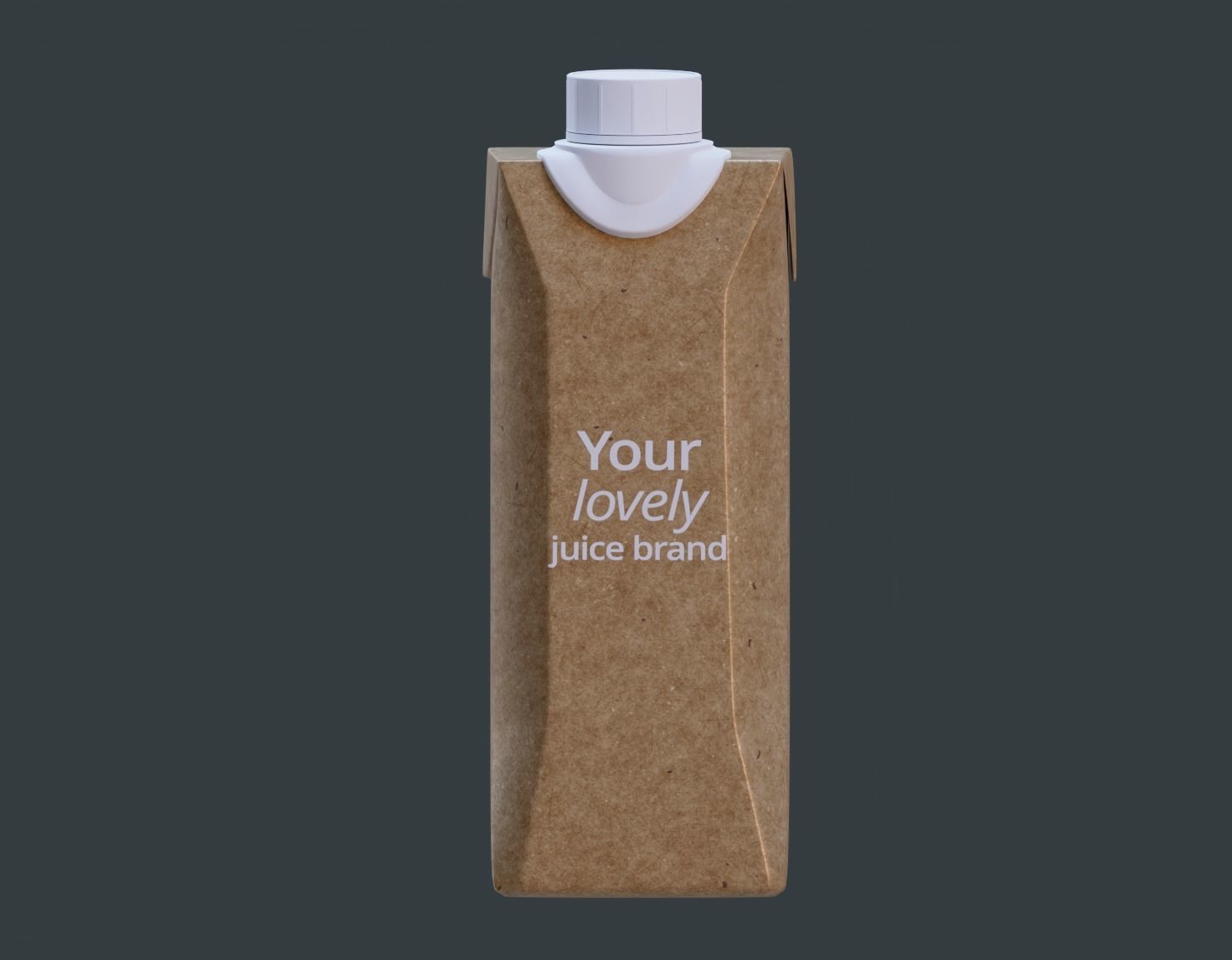 3D model Juice Box PBR ready for AR close up shots Commercial render VR ...
