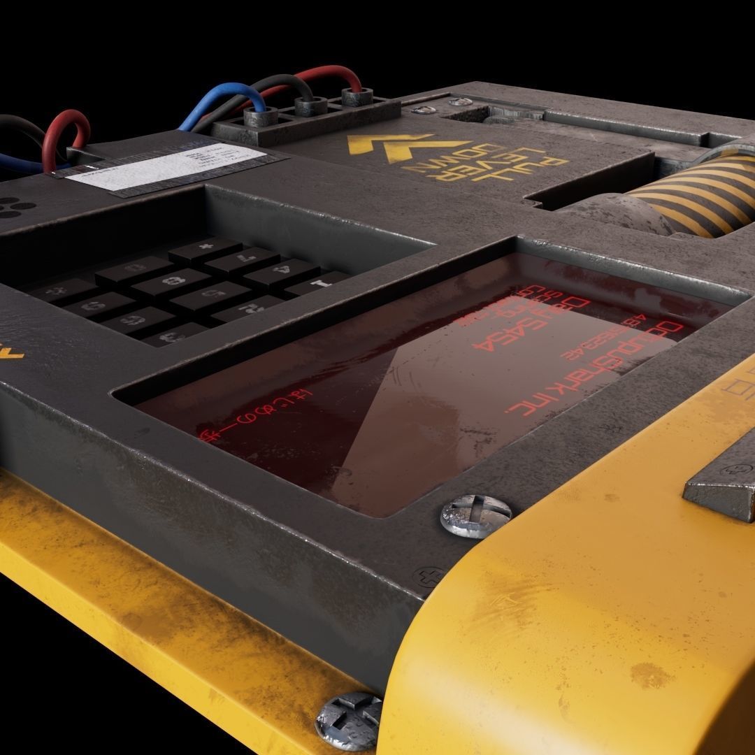 Warning Control Panel 3D model | CGTrader