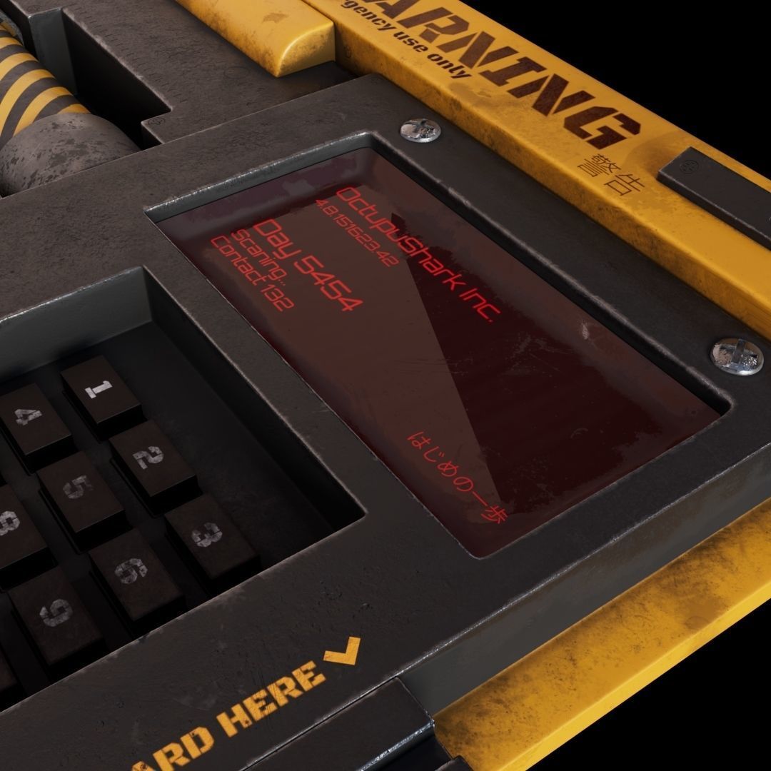 Warning Control Panel 3D model | CGTrader