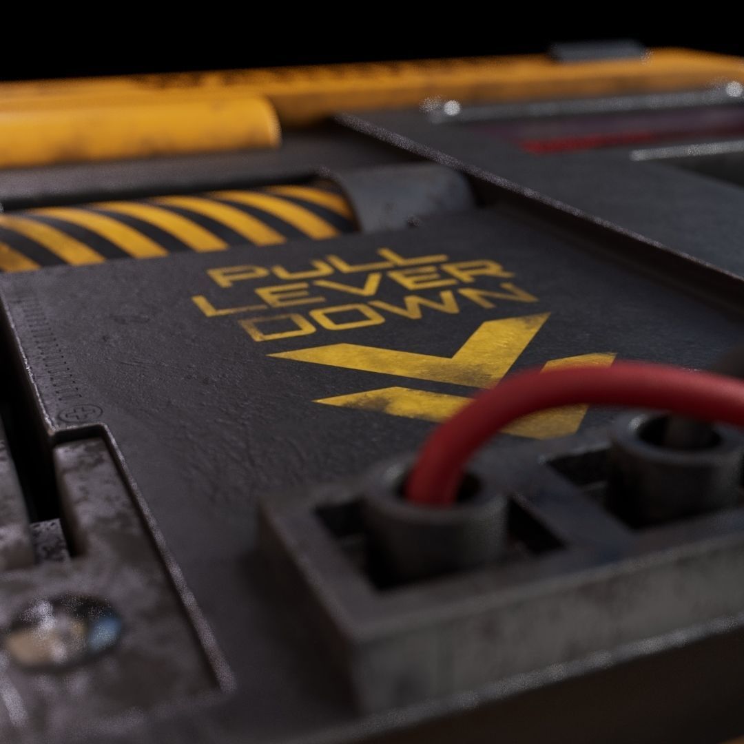 Warning Control Panel 3D model | CGTrader