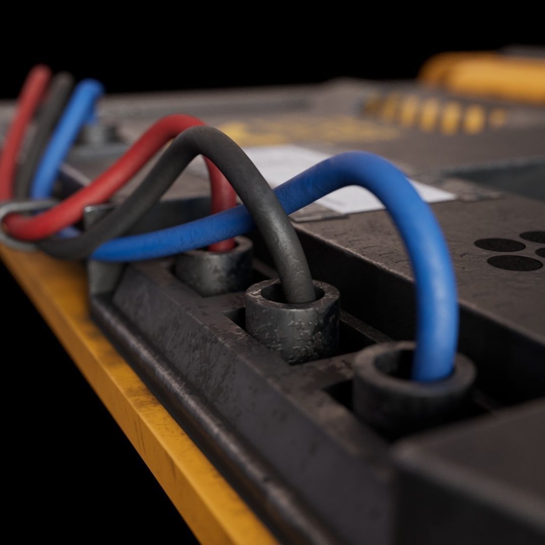 Warning Control Panel 3D model | CGTrader