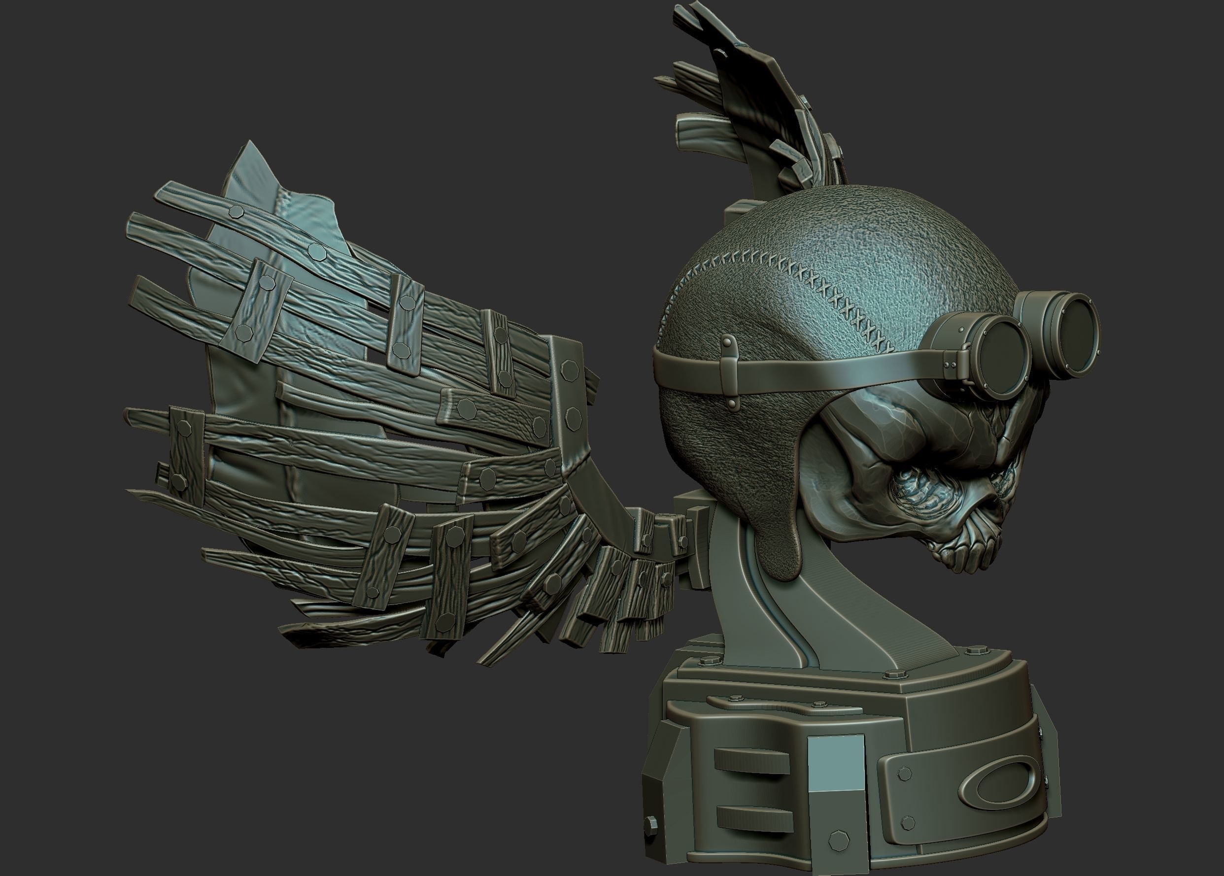 Winged skull trophy 3D model 3D printable | CGTrader