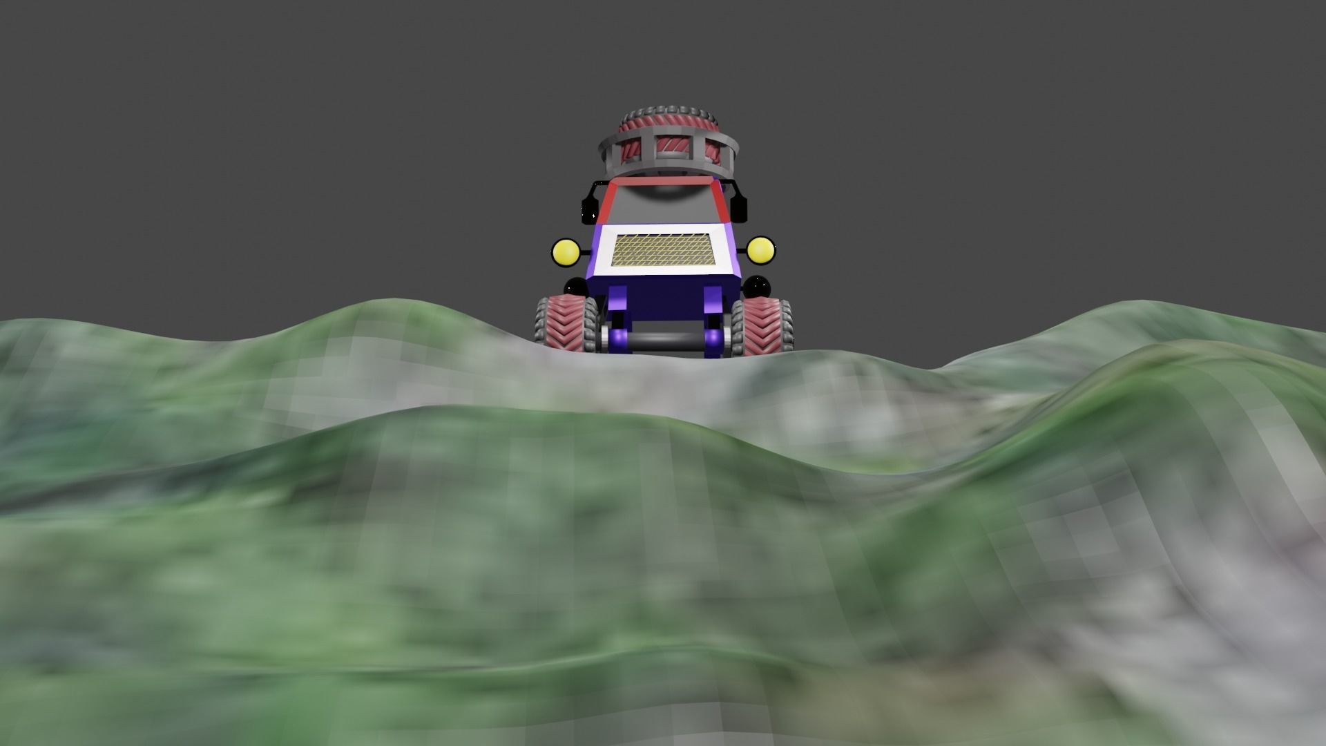 MONSTER CAR WITH RIG 3D model animated rigged | CGTrader