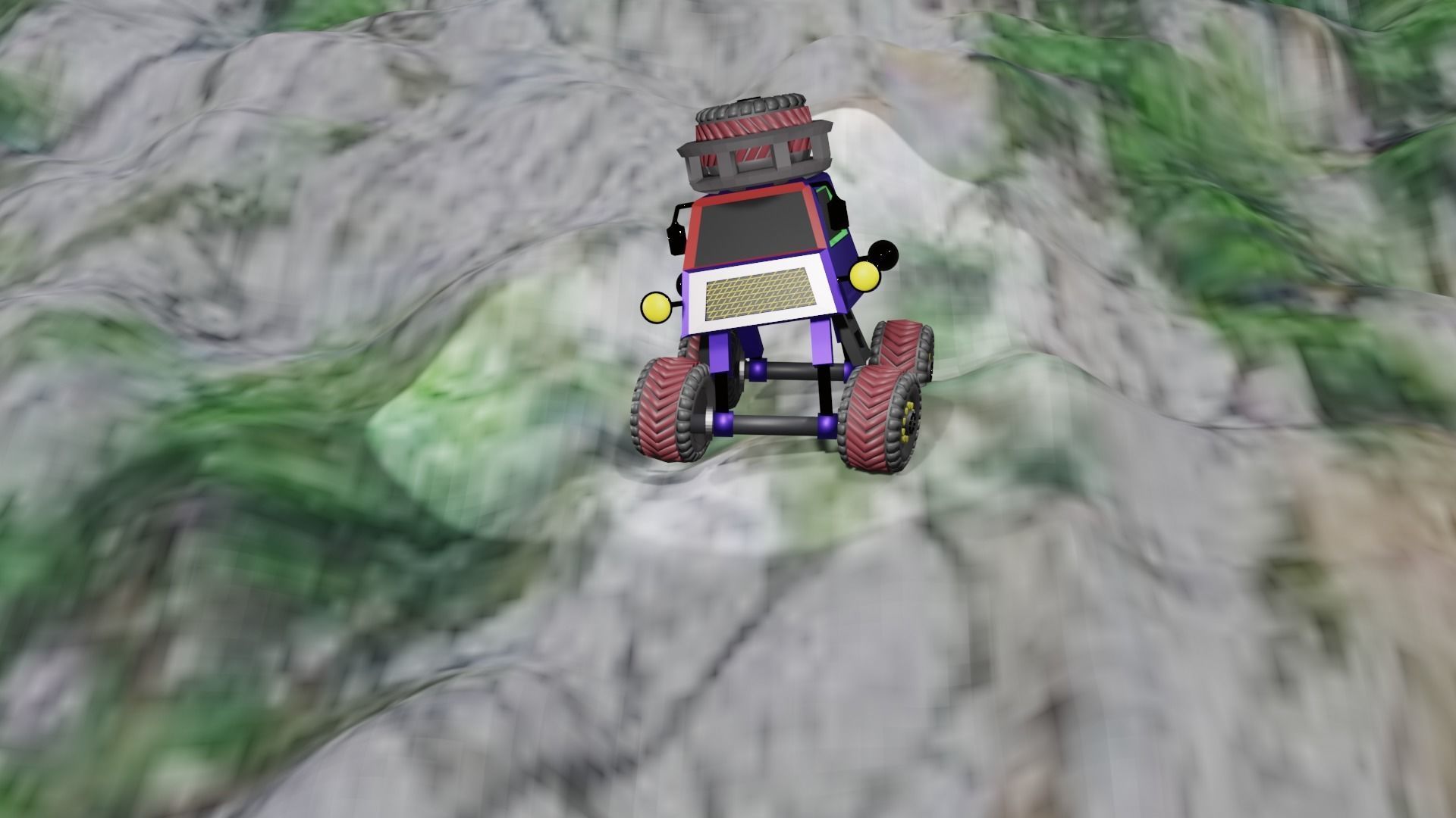 MONSTER CAR WITH RIG 3D model animated rigged | CGTrader